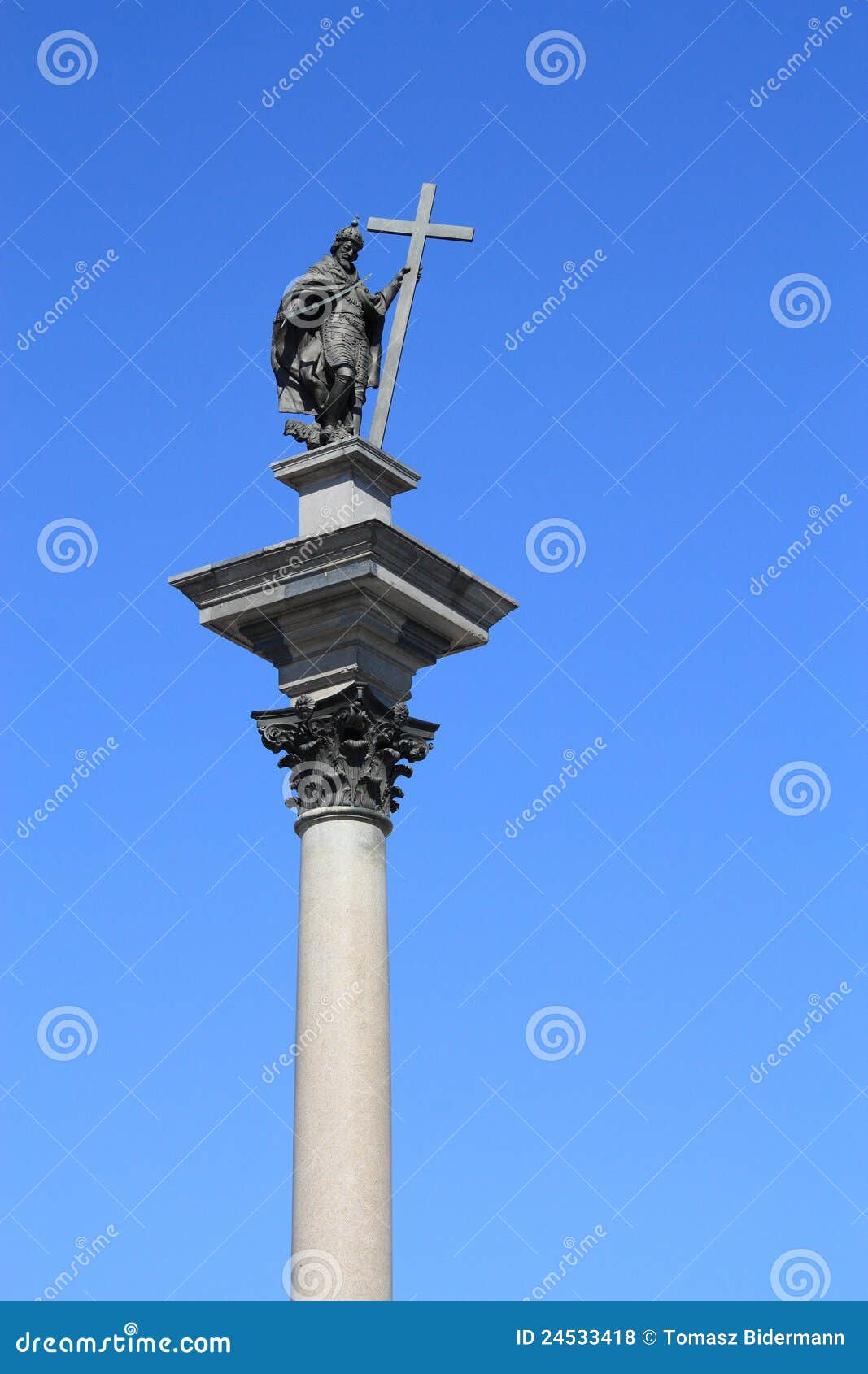 Symbol of Warsaw stock photo. Image of sword, monument - 24533418