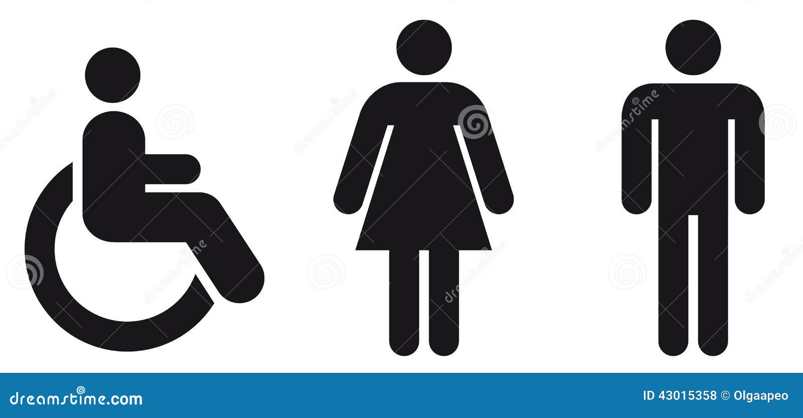 Symbol wc stock vector. Illustration of famale, toilet - 43015358