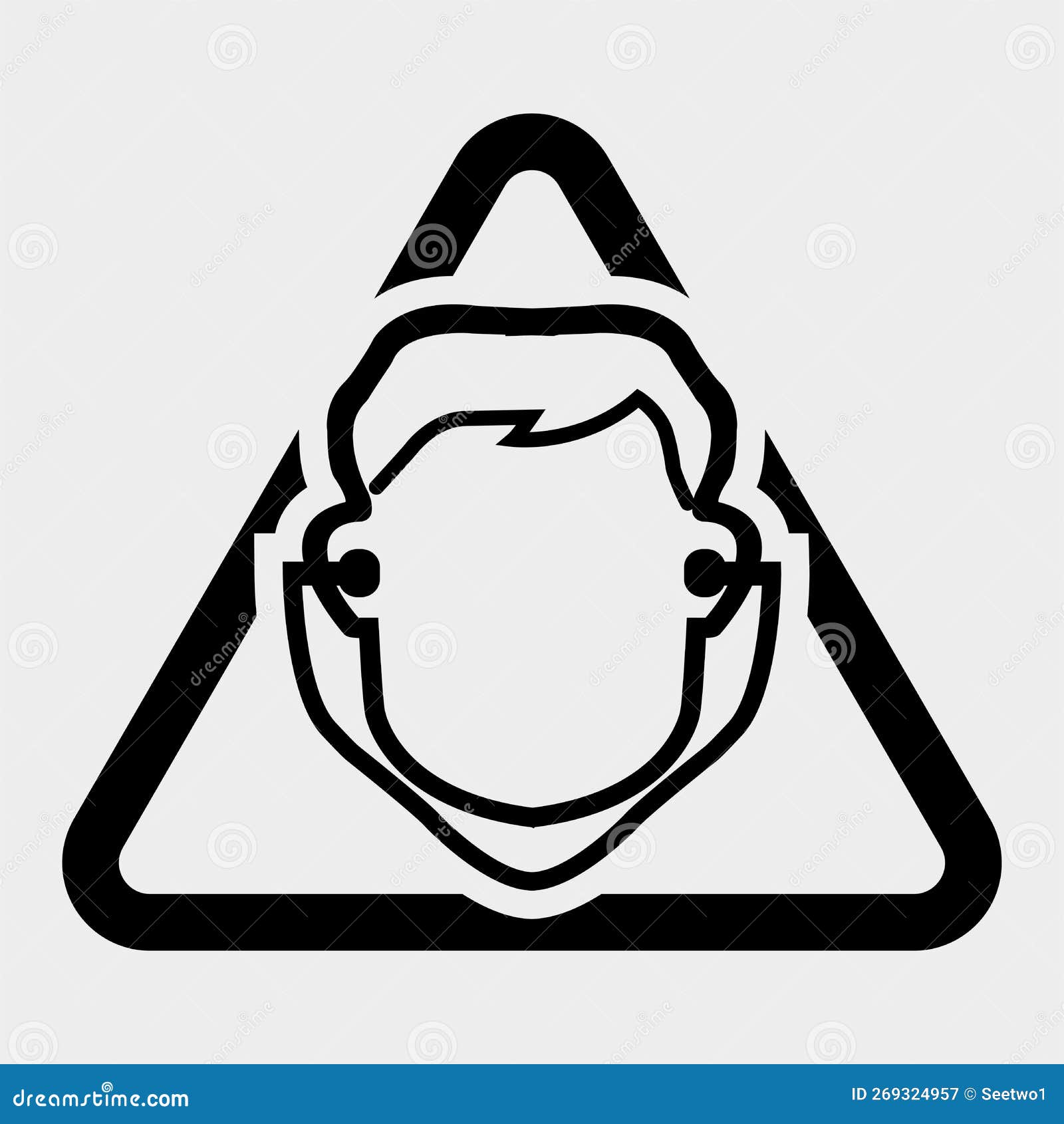 Symbol Wear Ear Plug Sign Isolate on White Background,Vector ...