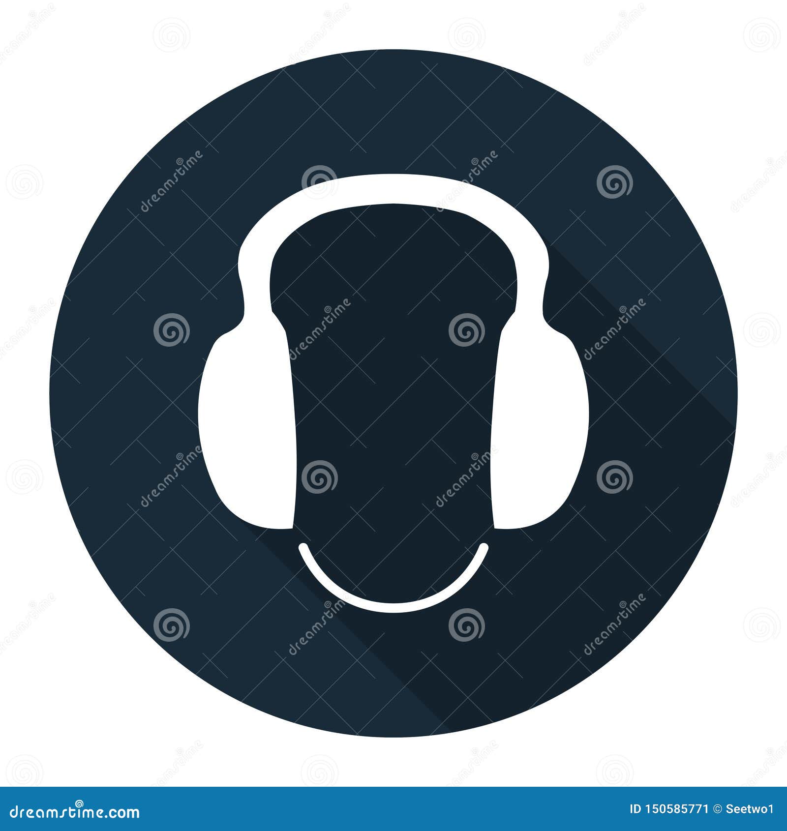 Symbol Wear Ear Protection Sign Isolate on White Background,Vector ...