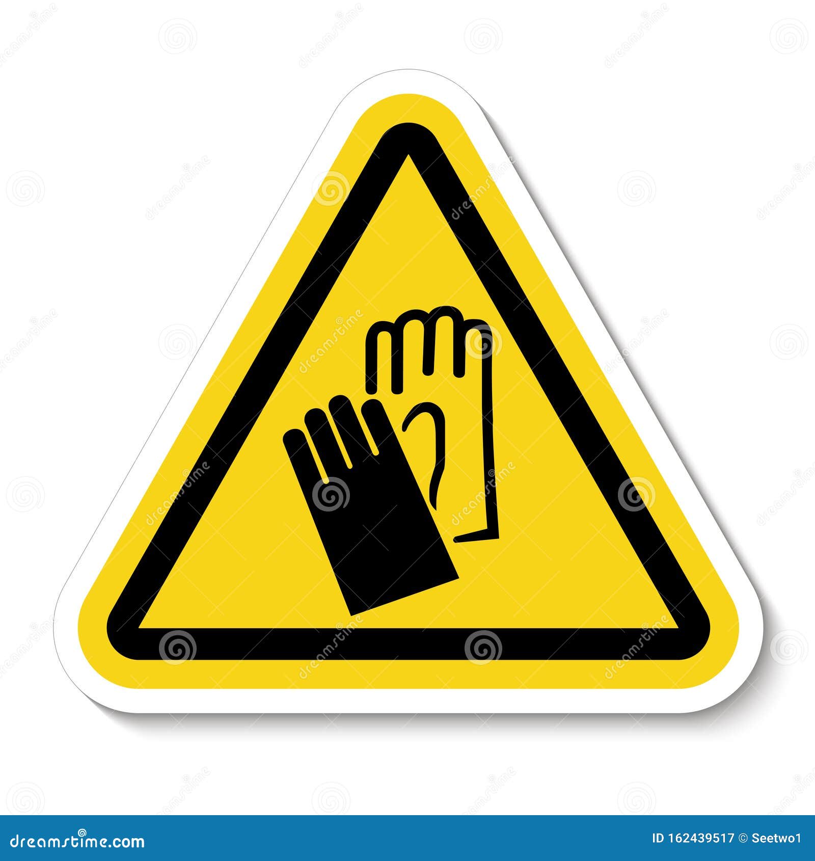 Symbol Wear Hand Protection Sign Isolate on White Background,Vector ...