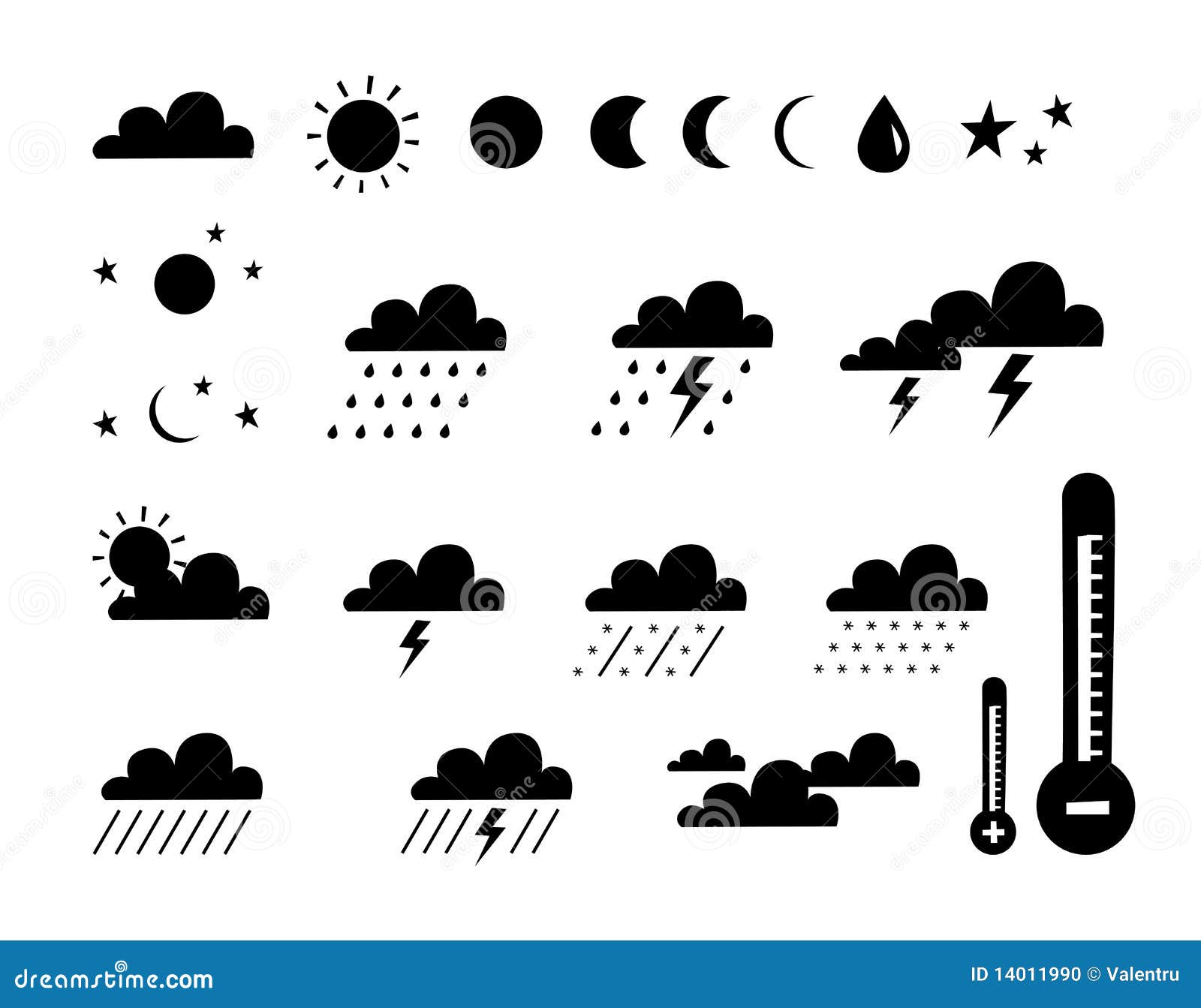 Symbol of Weather and Climate Stock Vector - Illustration of climate ...