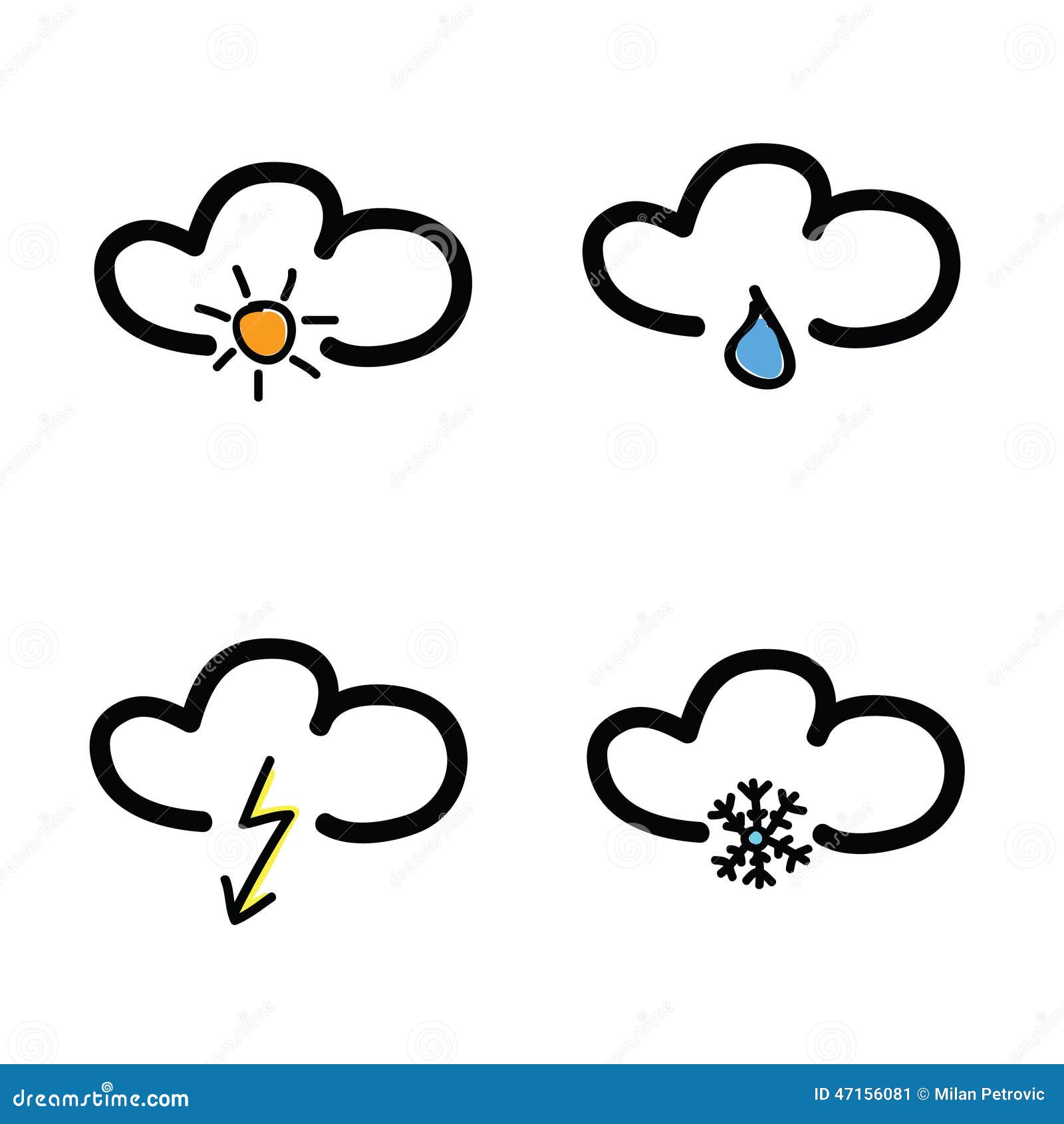 Symbol for Weather Forecast Vector Illustration Stock Vector ...