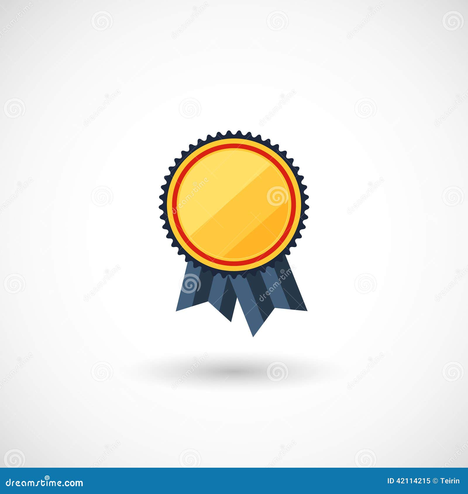 Symbol Of The Winner, Badge With Tapes Cartoon Vector | CartoonDealer ...