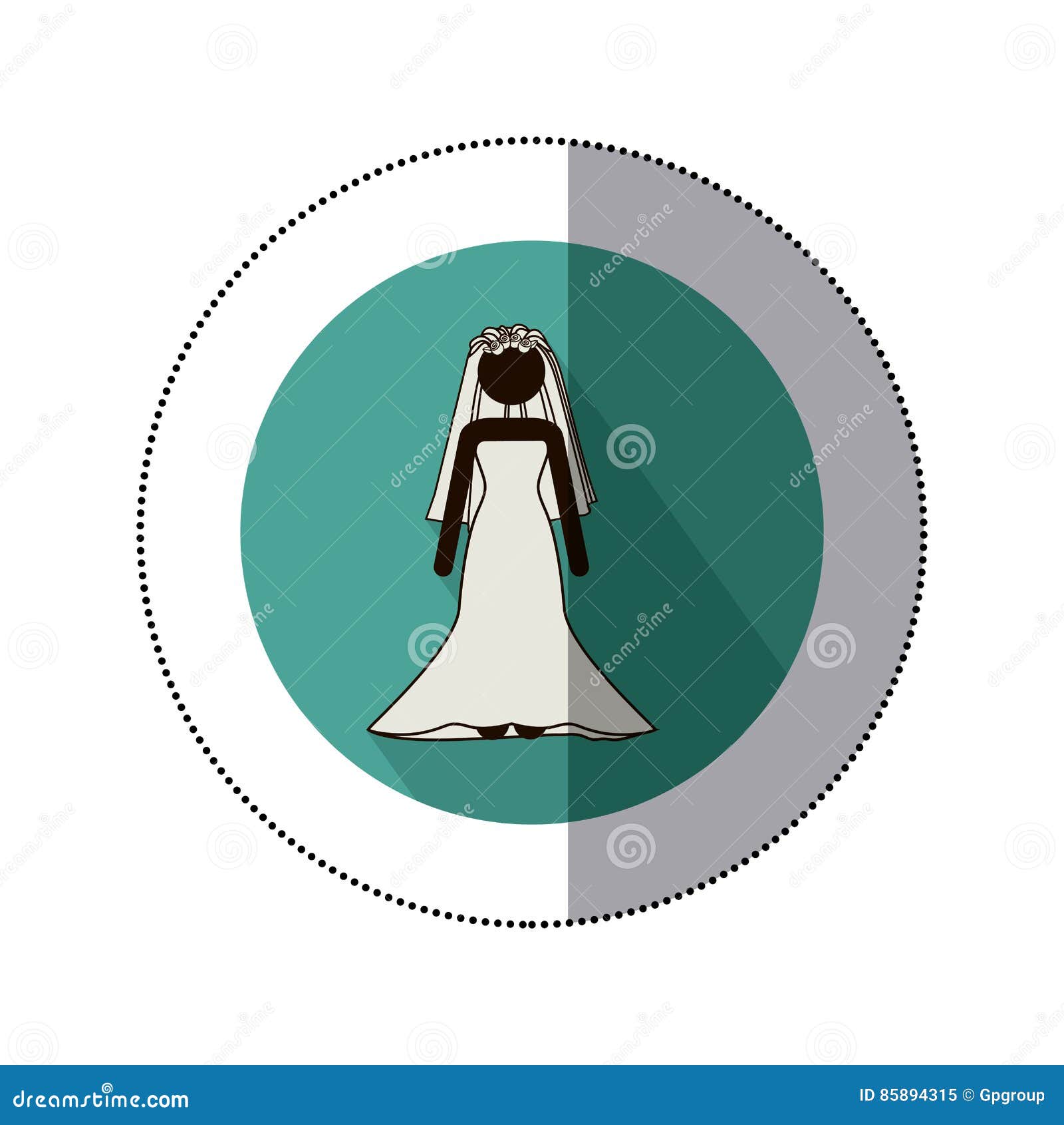 Symbol Woman Bride Icon Image Stock Illustration - Illustration of ...