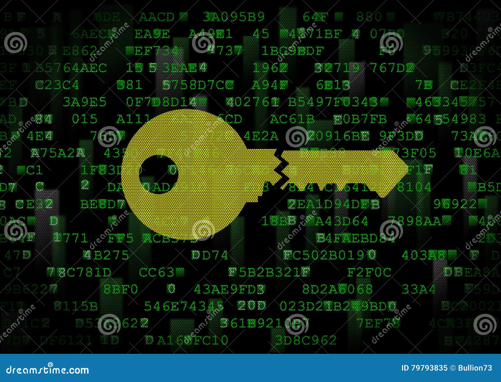 It is a Symbol of a Wrong Digital Key Stock Illustration - Illustration ...