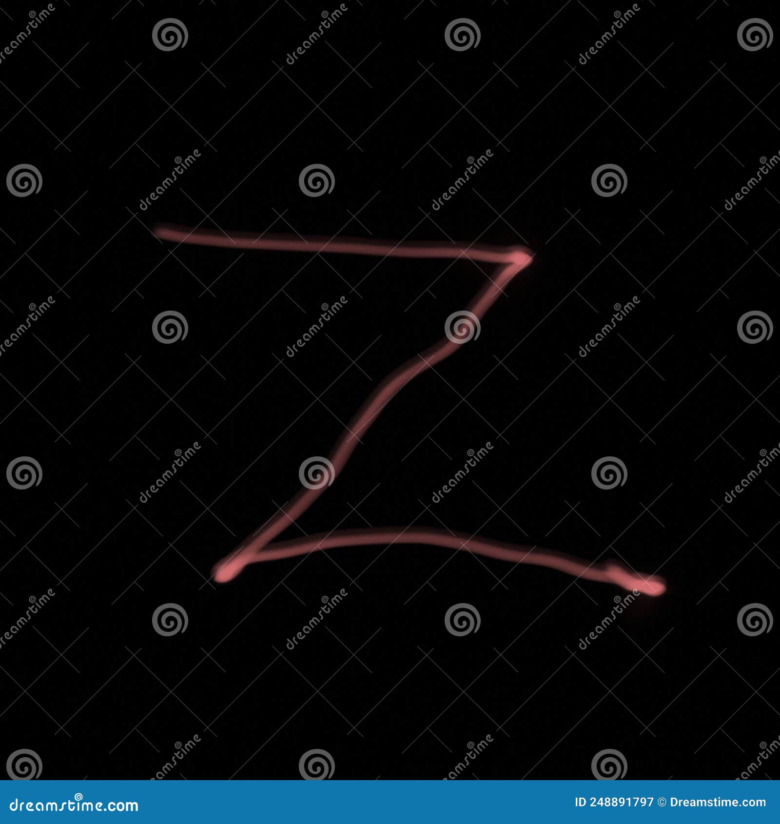 Symbol Z from a Red Flying Light Stock Image - Image of passion ...