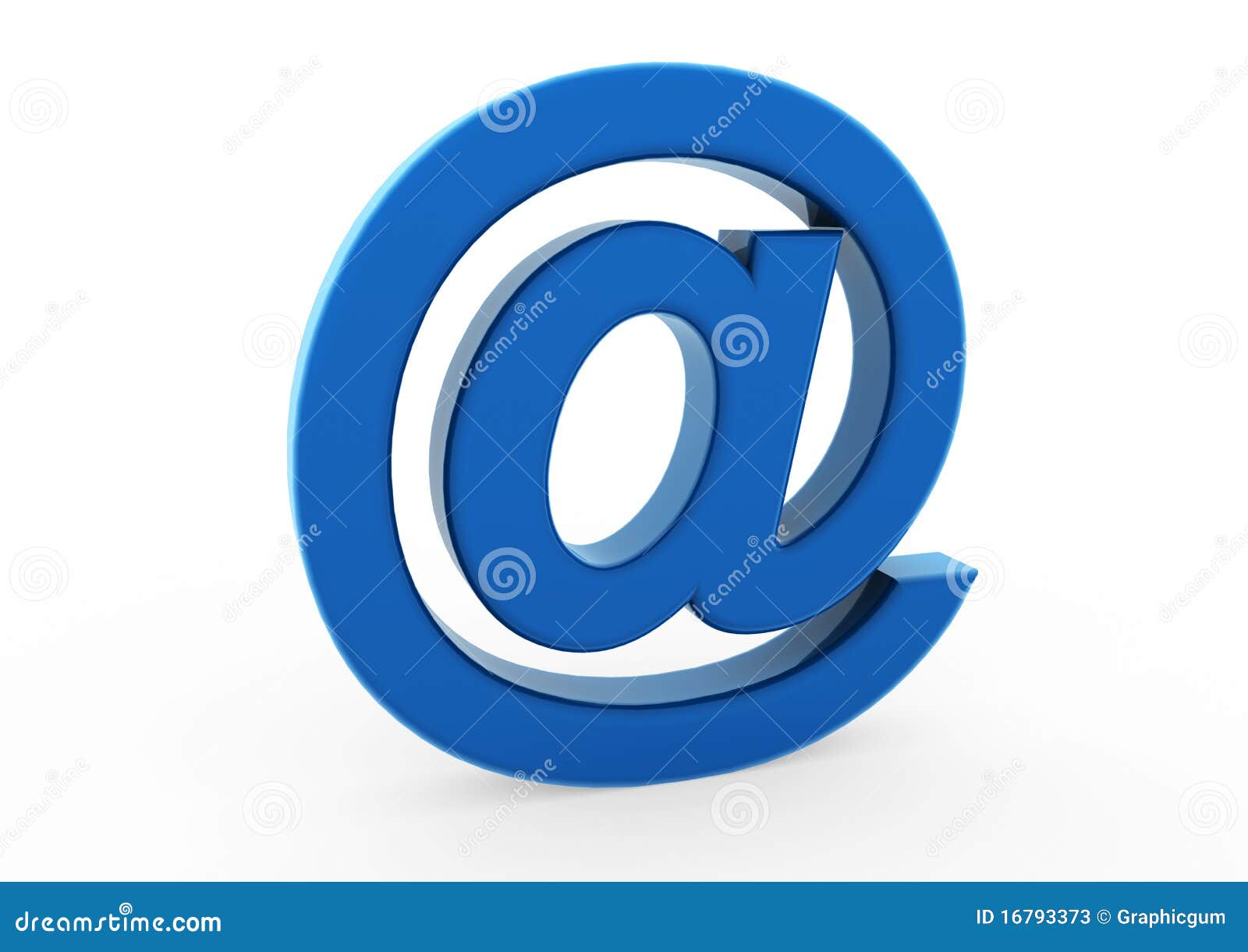 Symbolblau der eMail 3d stock abbildung. Illustration von metall - 16793373