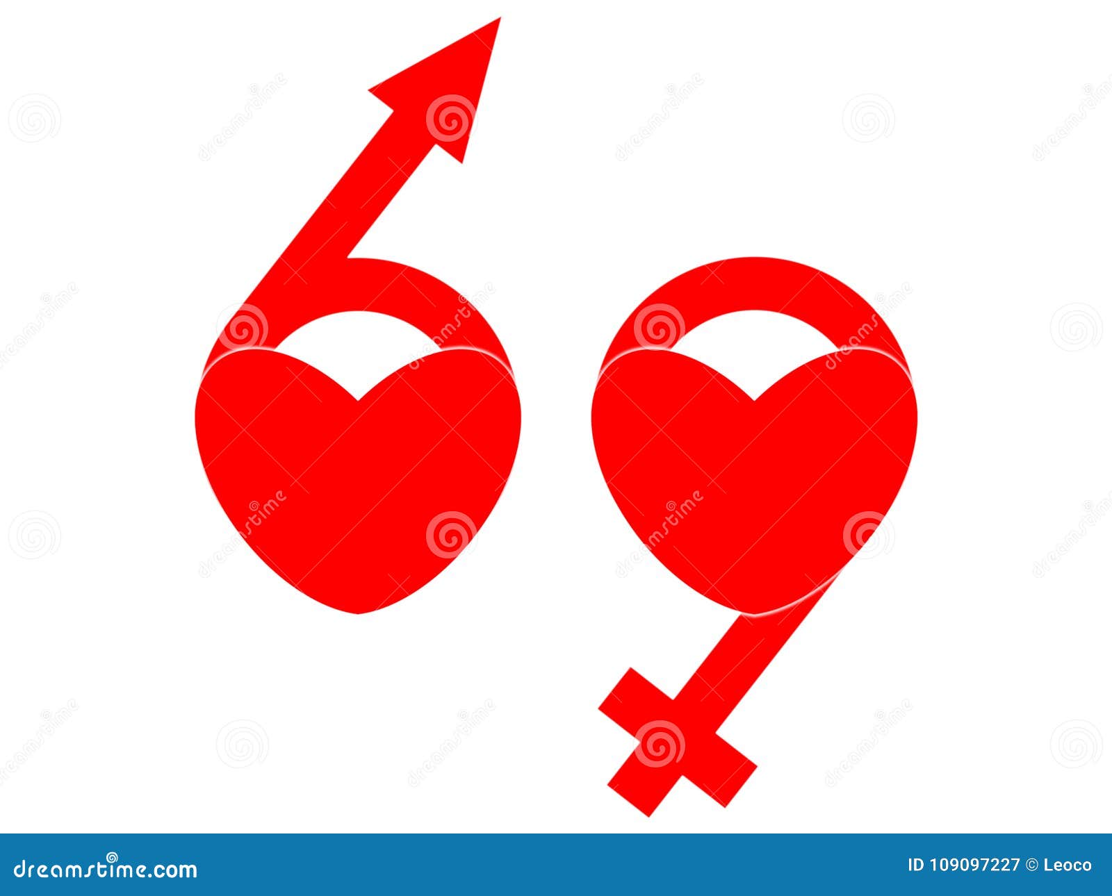 Symbole 69 illustration stock. Illustration du sexuel - 109097227