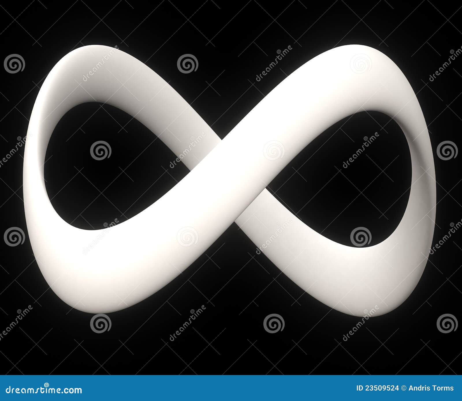 Symbole 3d d'infini illustration stock. Illustration du chaos - 23509524