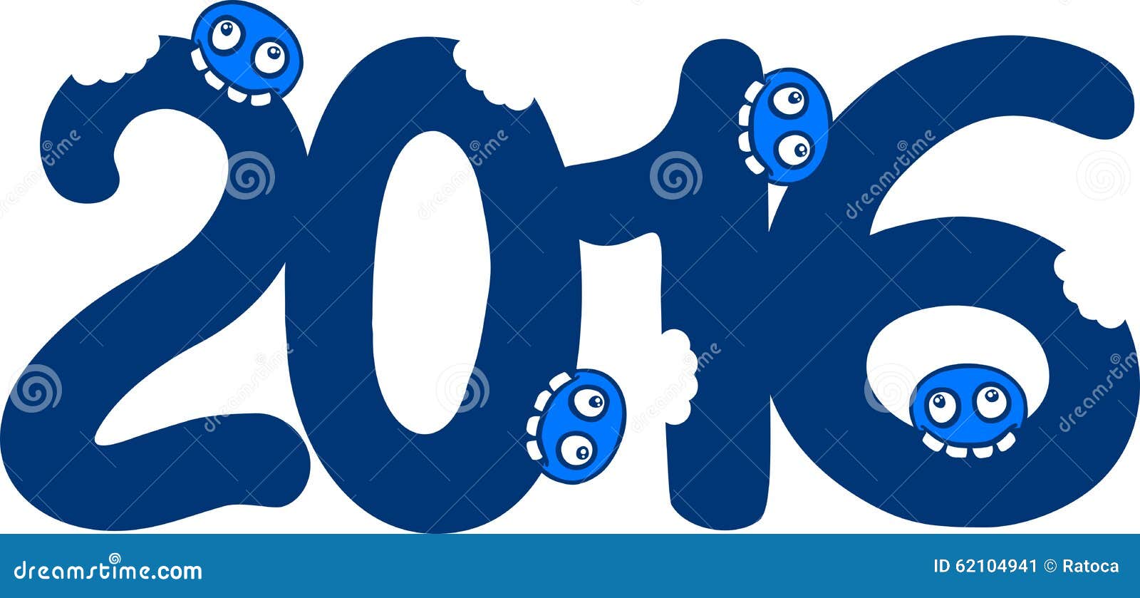 Symbole 2016 illustration de vecteur. Illustration du symbole - 62104941