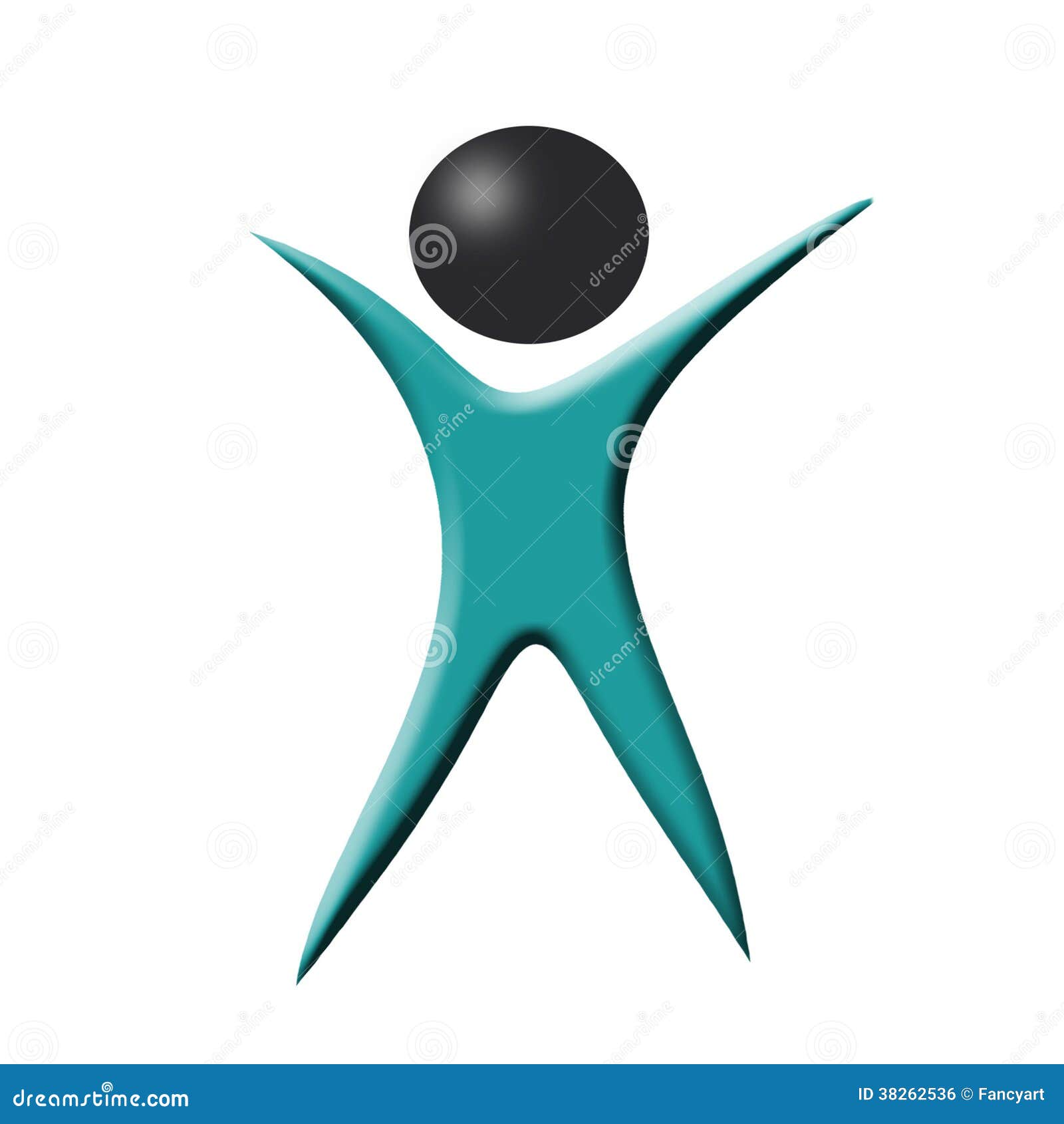 Symbole Abstrait De Logo D'homme Illustration Stock - Illustration du ...