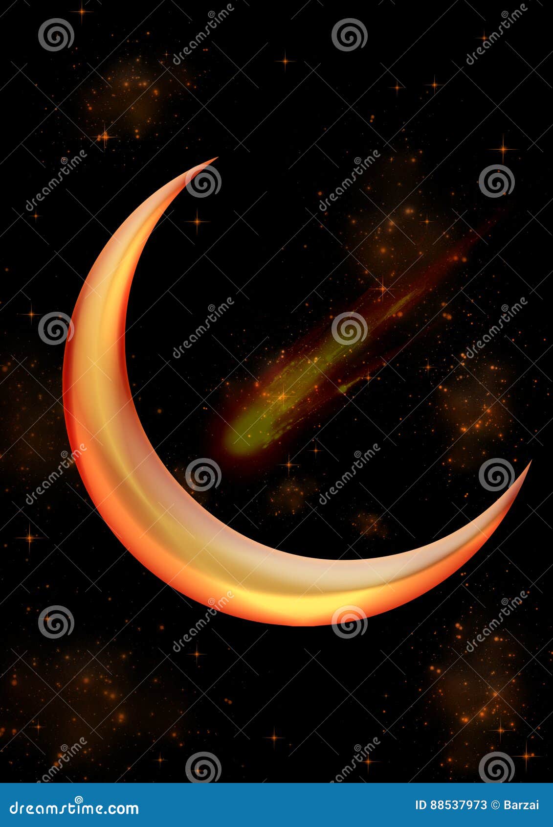 Symbole Astrologique De La Lune Illustration Stock - Illustration du ...