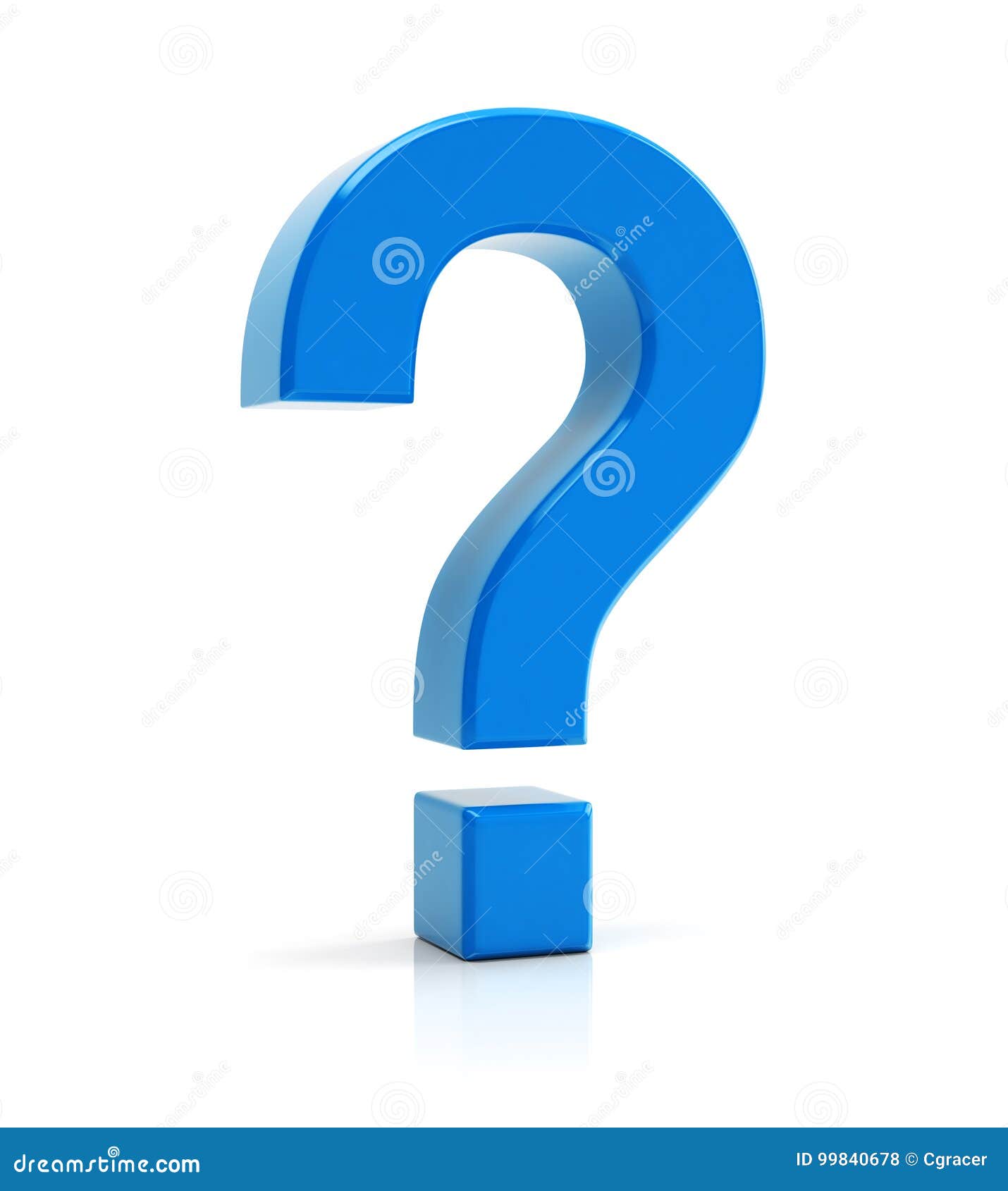 Symbole Bleu De Point D'interrogation Illustration Stock - Illustration ...