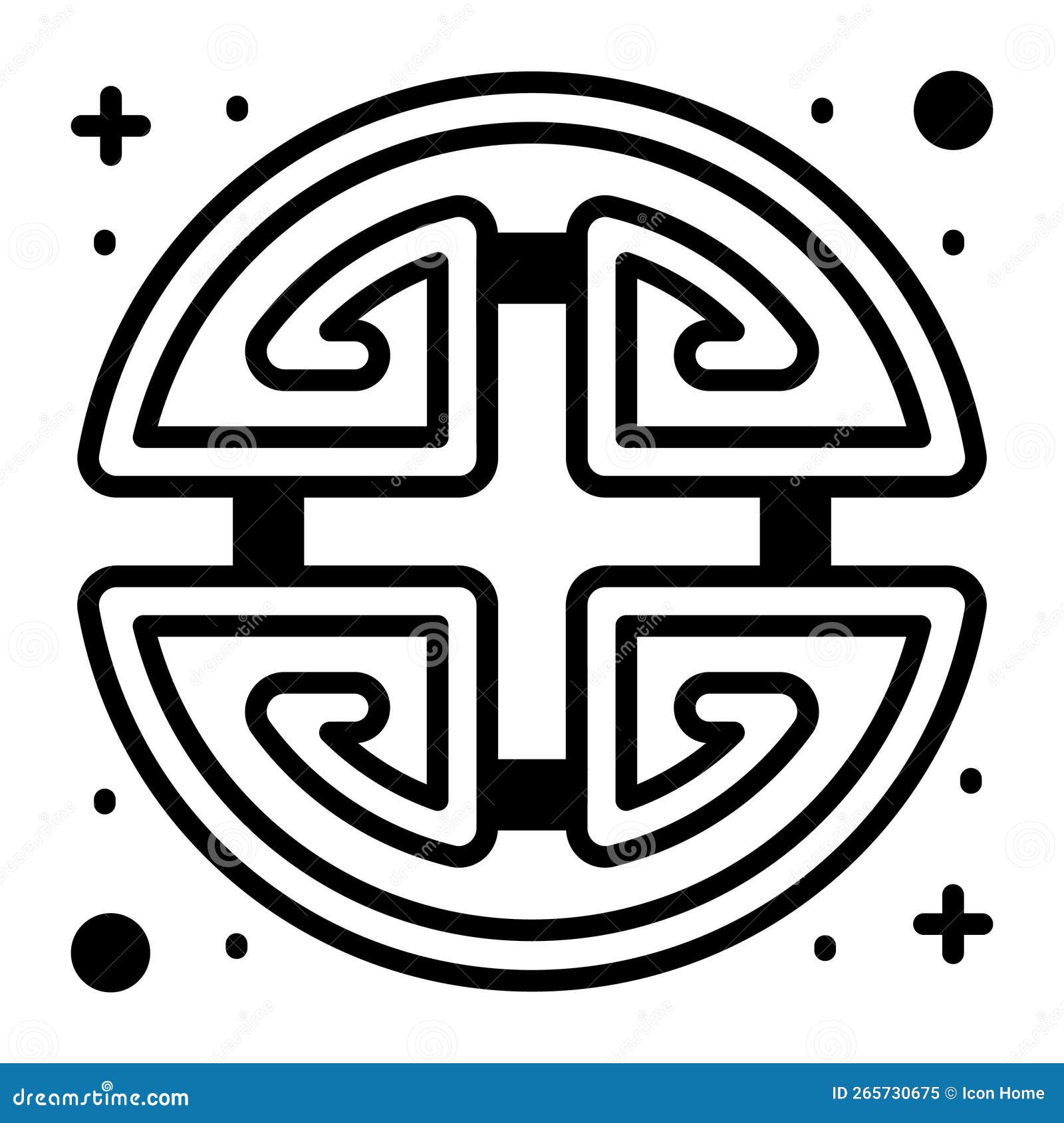 Symbole Chinois Design Vectoriel Moderne Illustration de Vecteur ...