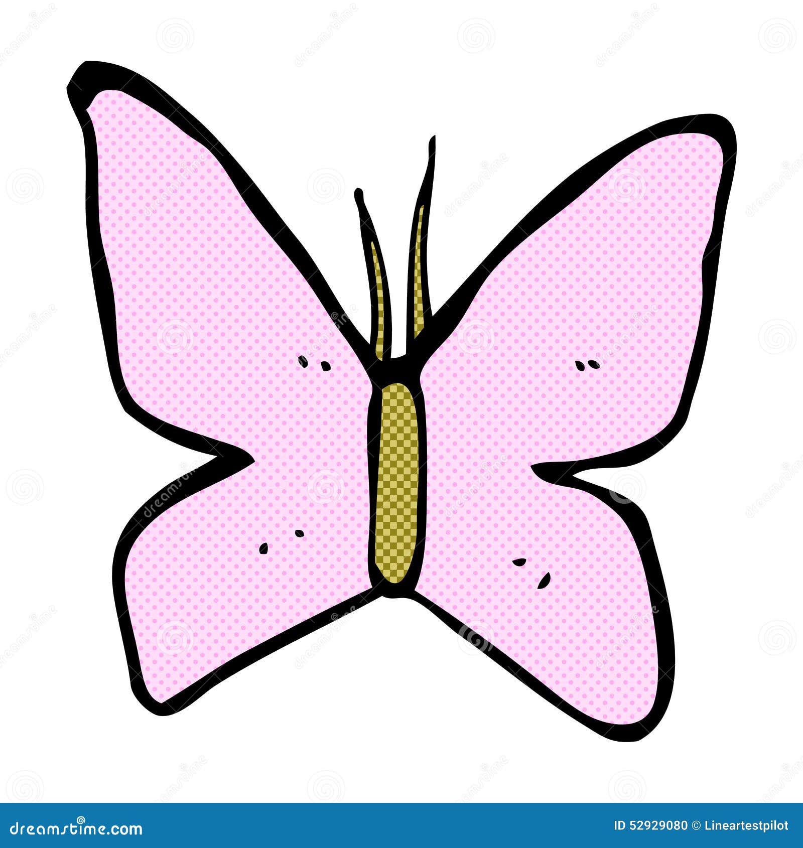 Papillon De Bande Dessinée Stock Illustrations, Vecteurs, & Clipart ...