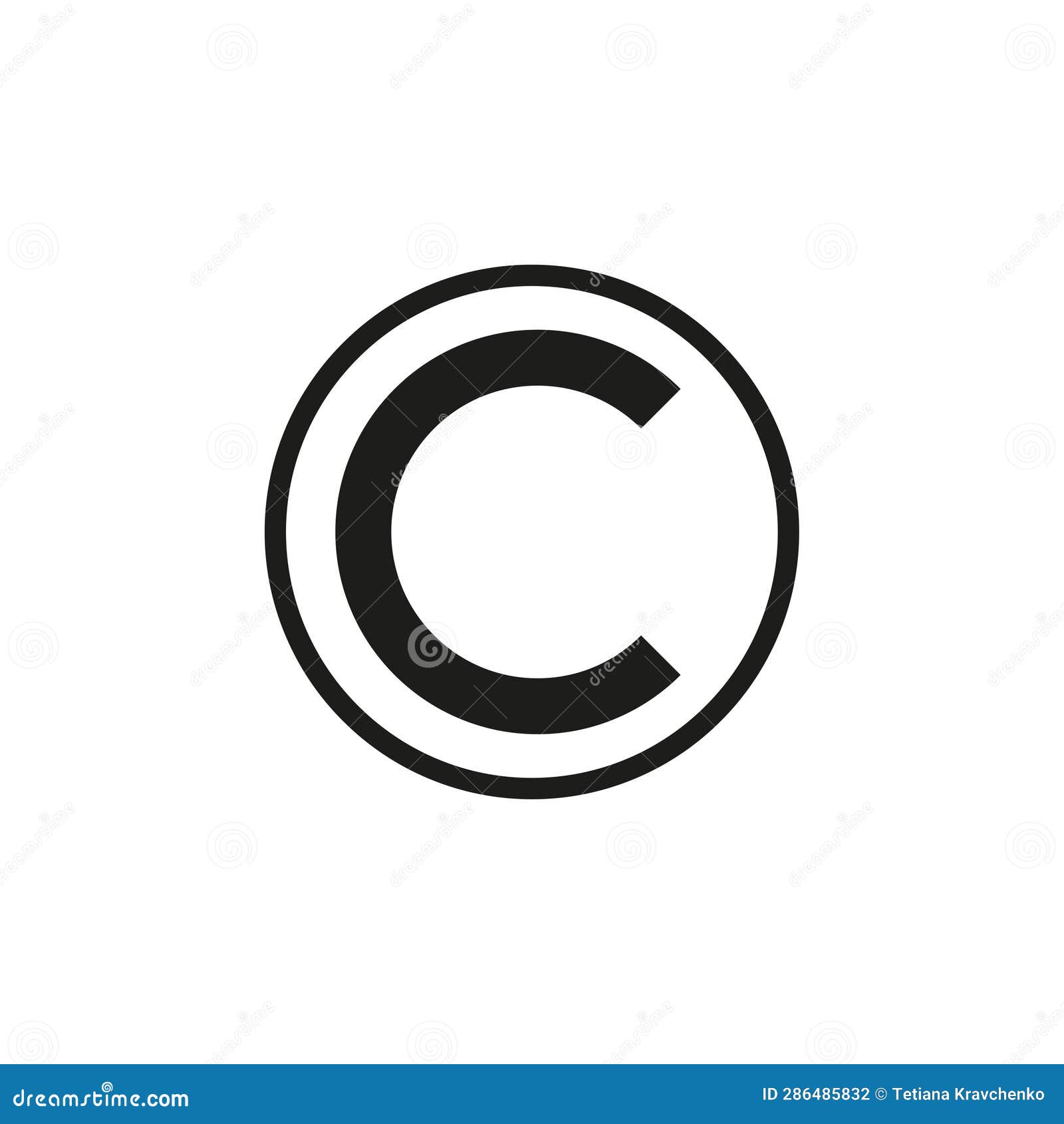 Symbole Copyright. Bouton Copyright. Illustration Vectorielle. Eps 10 ...