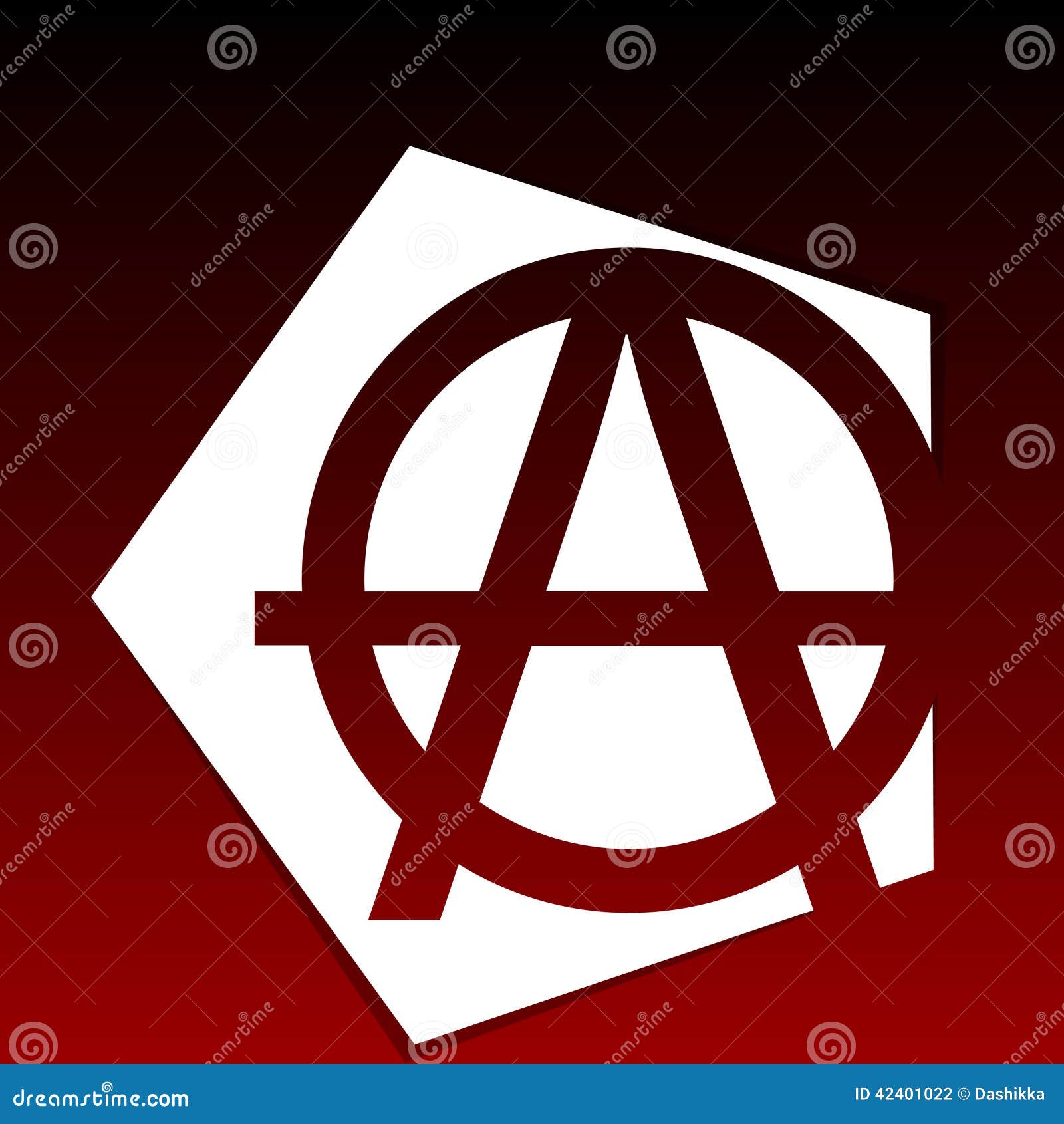 Symbole d'anarchie illustration de vecteur. Illustration du dessin ...