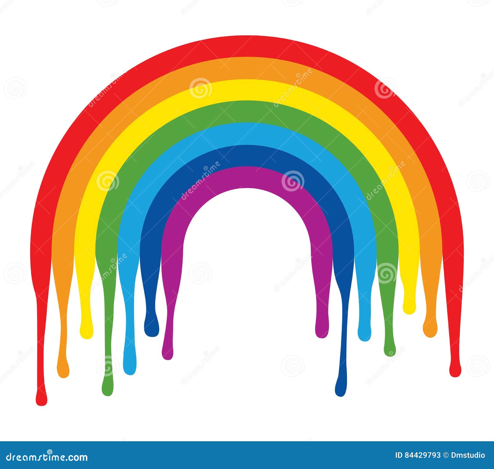 Symbole D'arc Peint D'arc-en-ciel Illustration de Vecteur ...