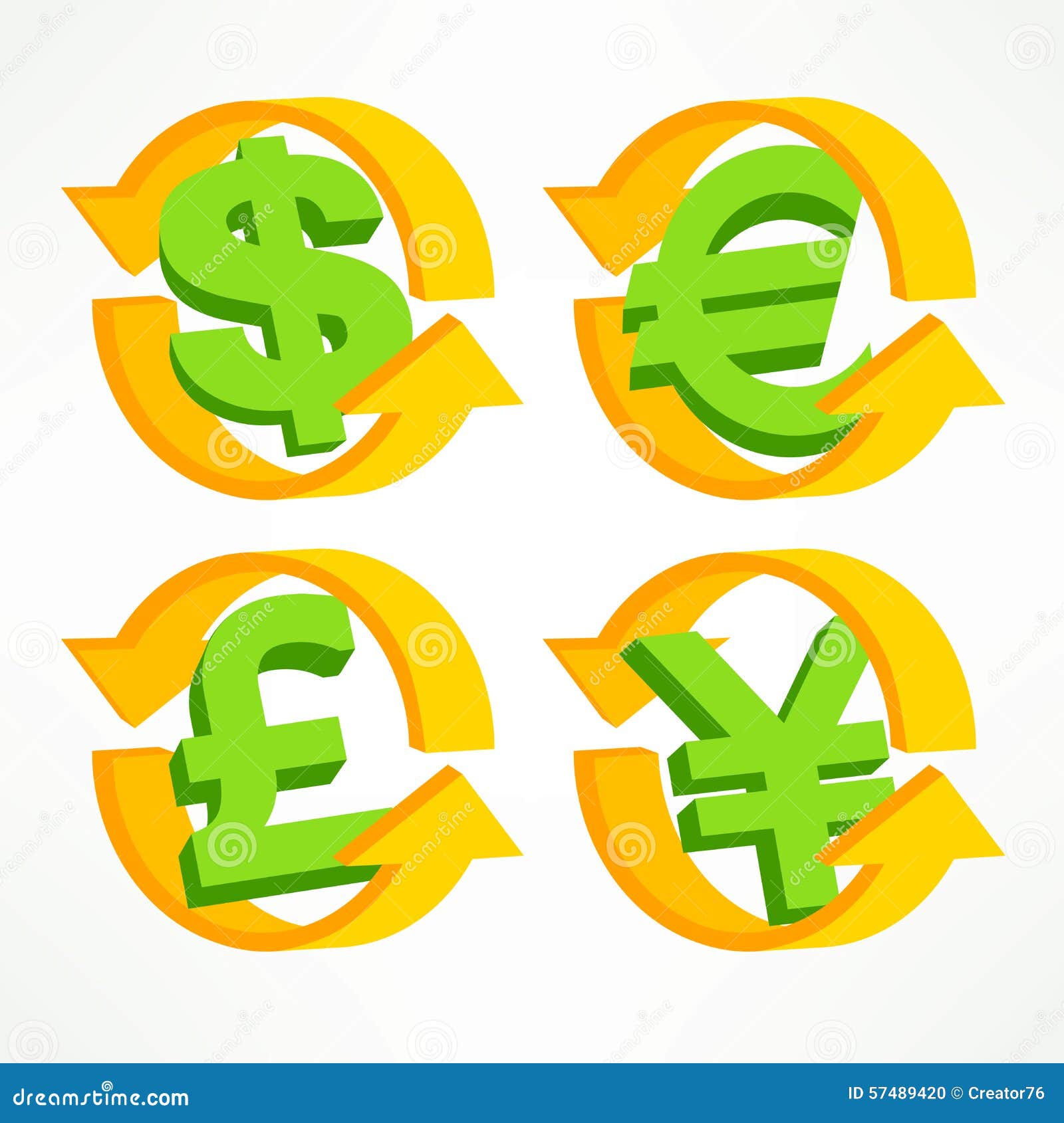 Symbole D'argent Sur Le Blanc Illustration de Vecteur - Illustration du ...