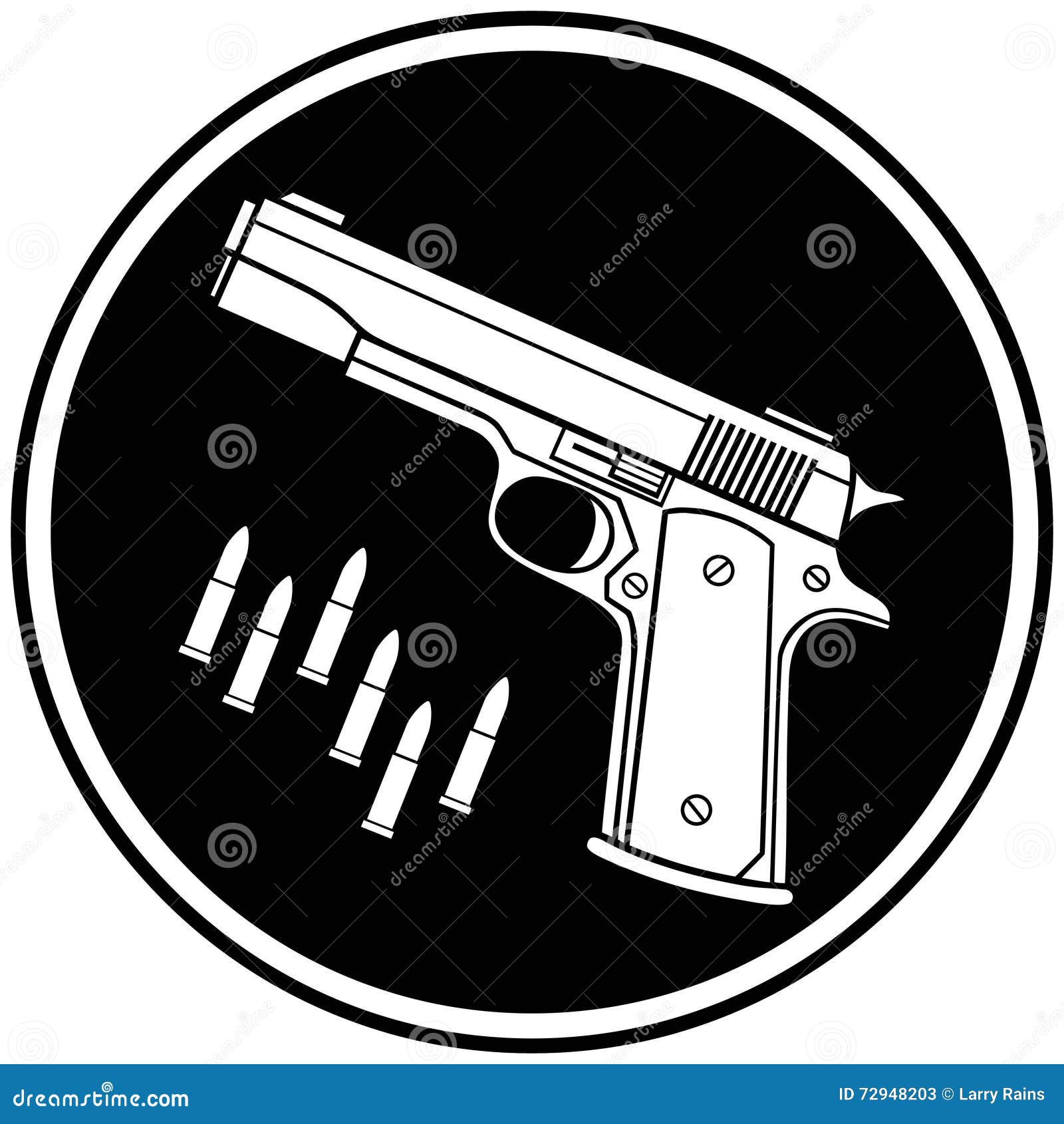 Symbole d'armurerie illustration stock. Illustration du arme - 72948203