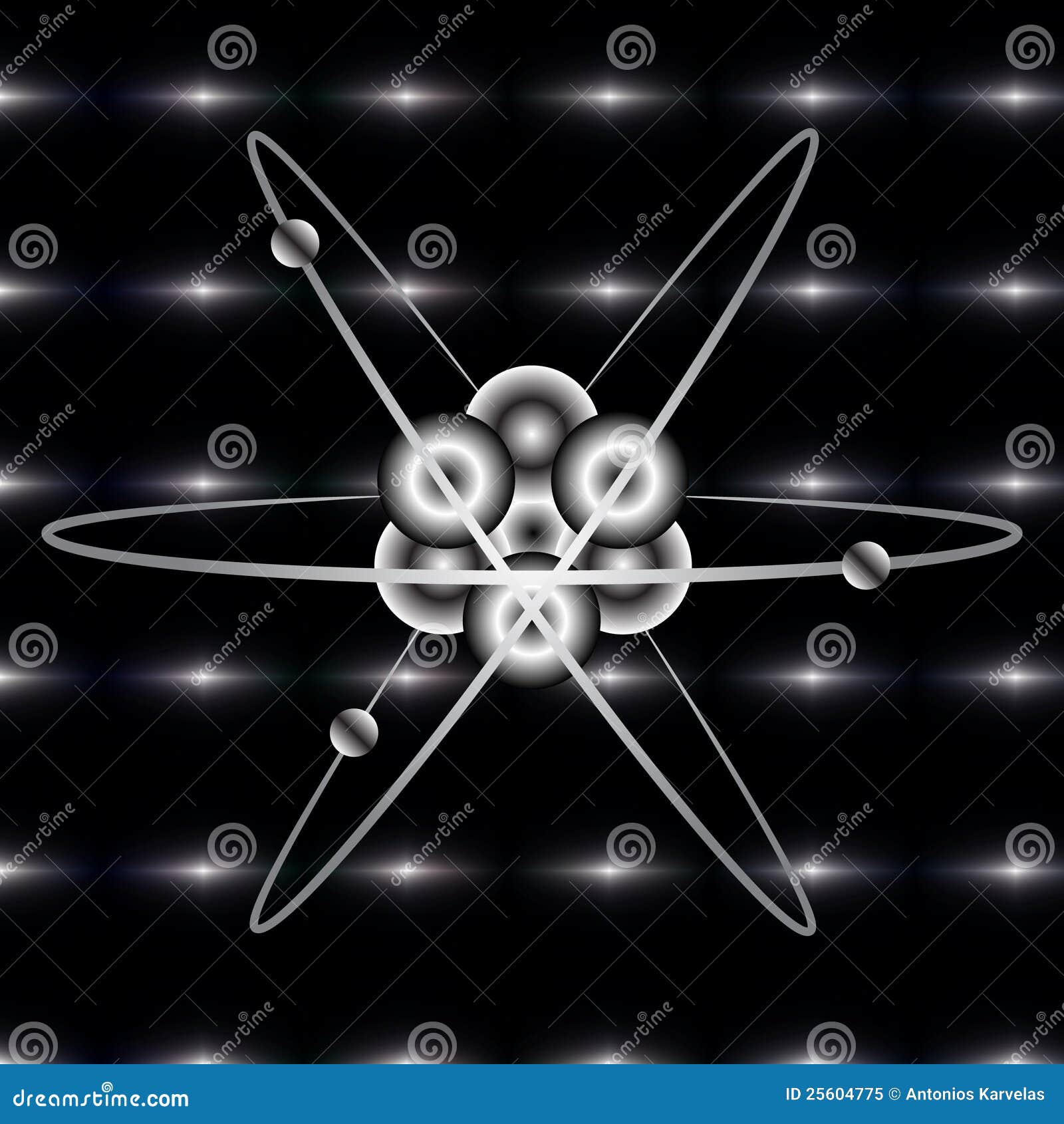 Symbole d'atome illustration de vecteur. Illustration du scientifique ...