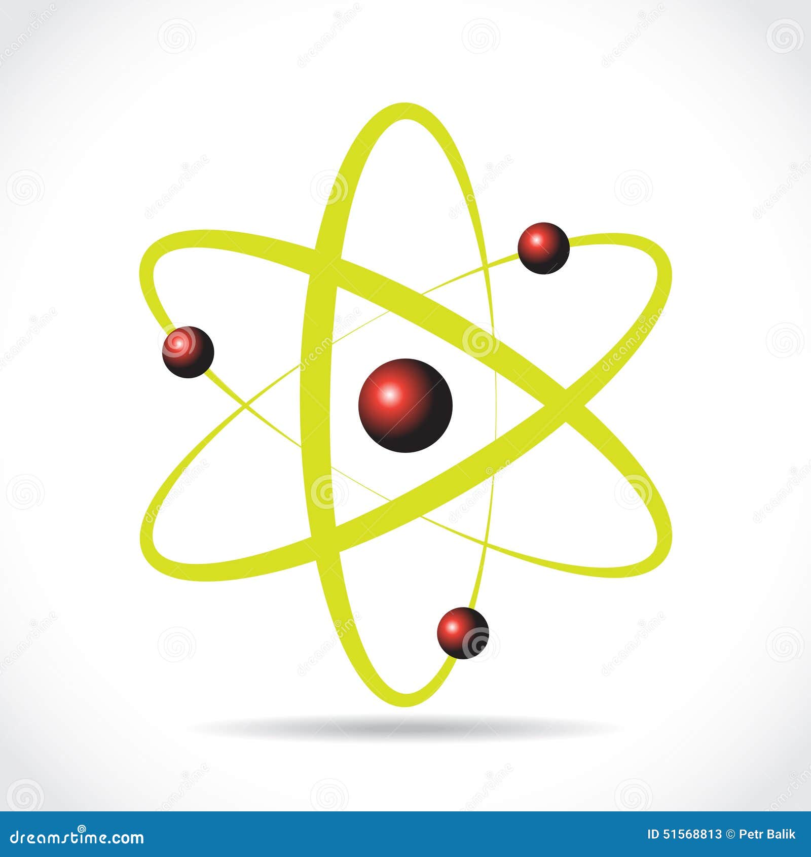 Symbole d'atome illustration stock. Illustration du orbite - 51568813