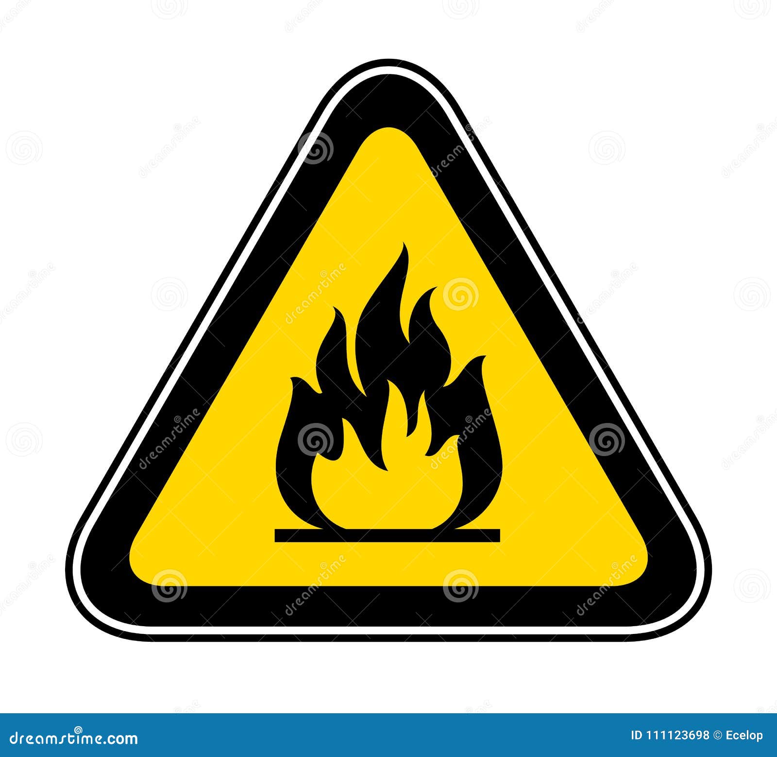 Symbole D'avertissement Triangulaire De Risque Illustration de Vecteur ...