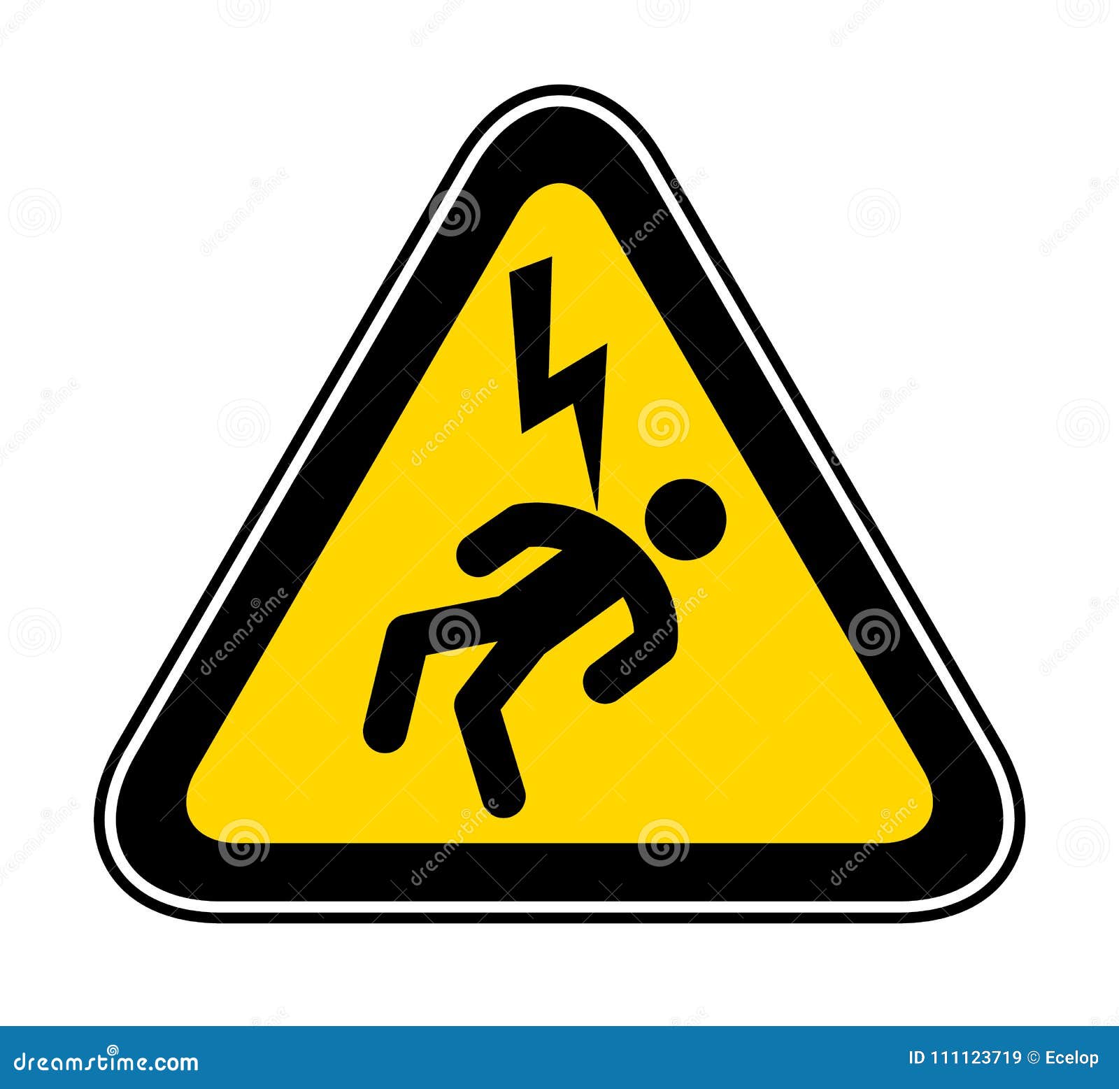 Symbole D'avertissement Triangulaire De Risque Illustration de Vecteur ...