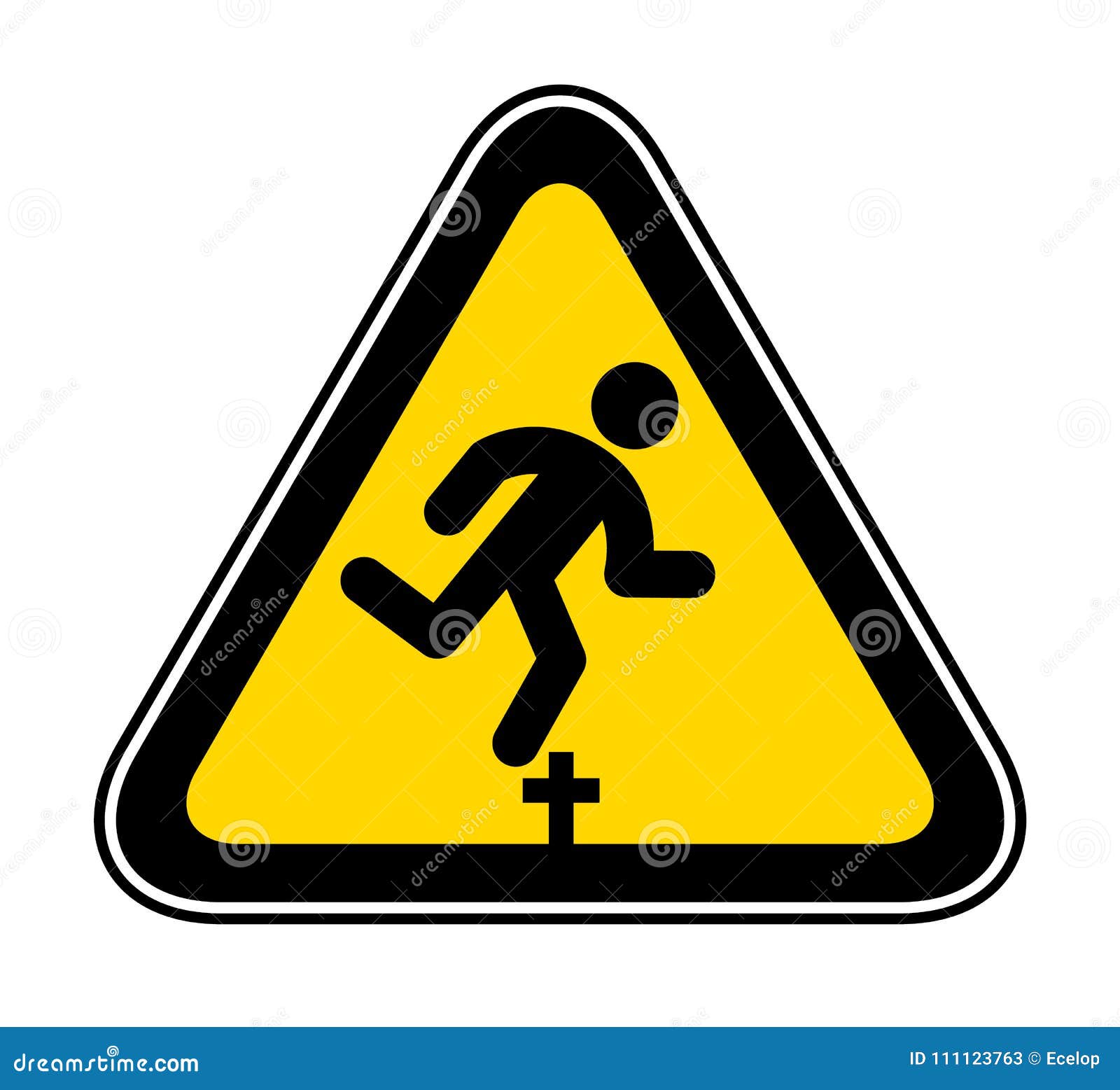 Symbole D'avertissement Triangulaire De Risque Illustration de Vecteur ...