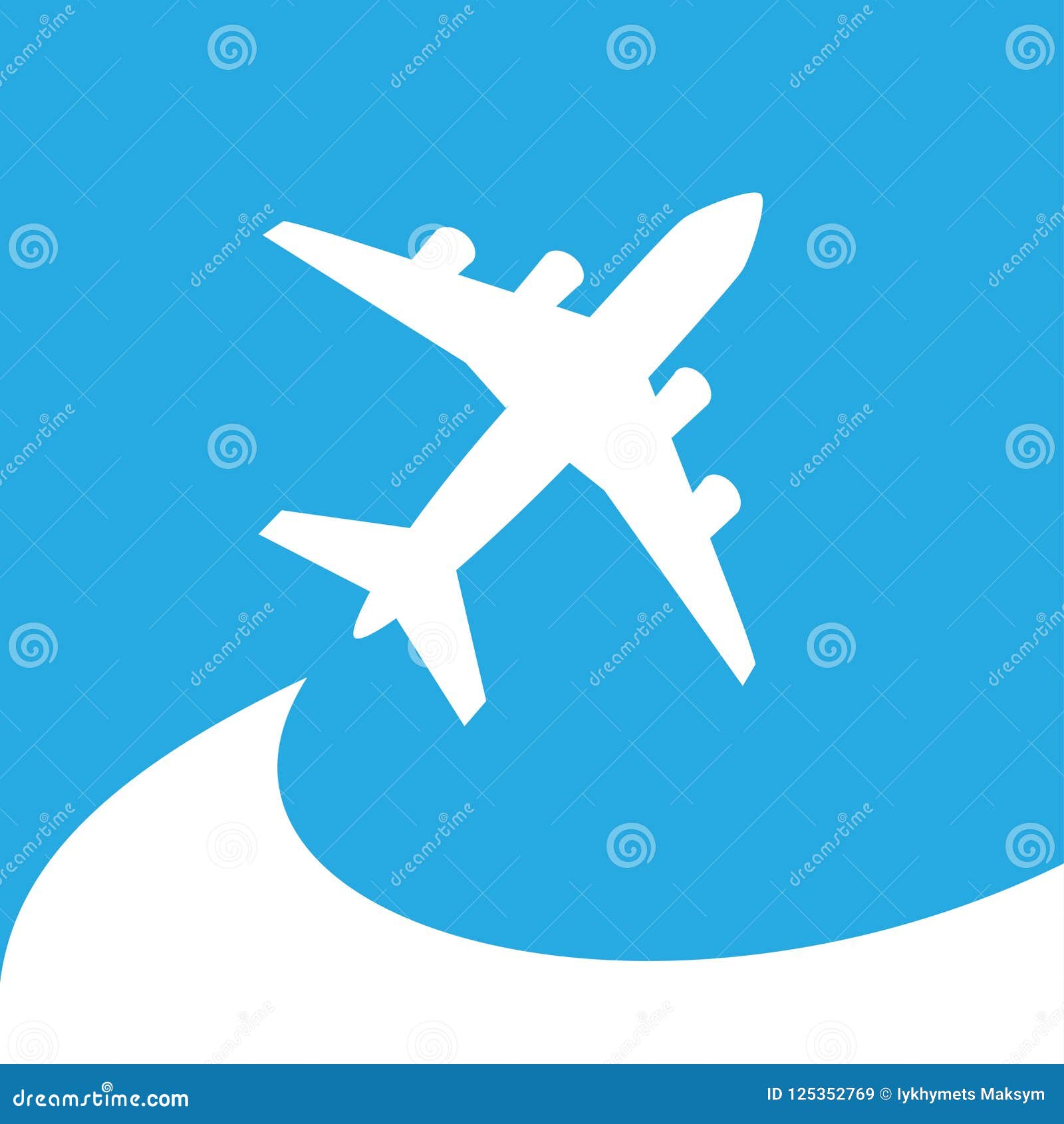 Symbole D'avion Symbole D'avion Illustration Stock - Illustration du ...
