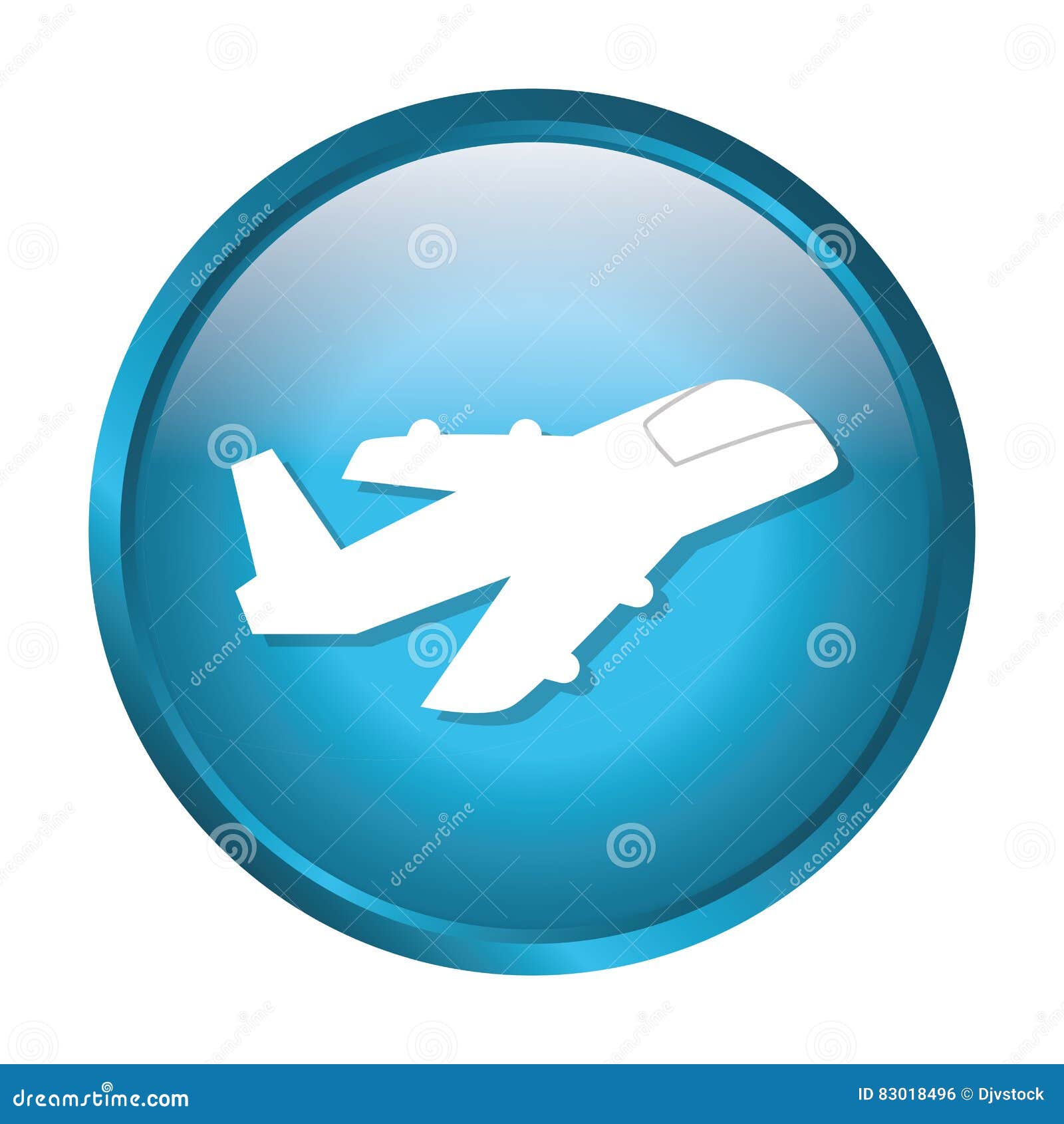 Symbole d'avion illustration stock. Illustration du circulation - 83018496