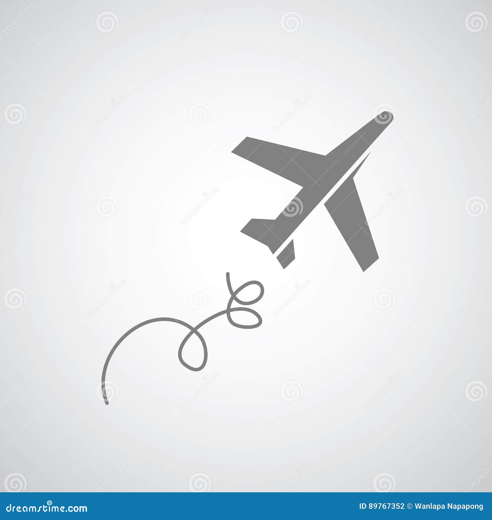 Symbole d'avion illustration de vecteur. Illustration du rapide - 89767352
