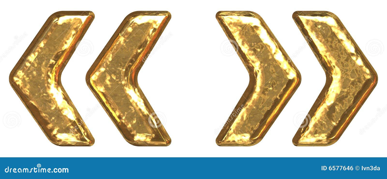 Symbole D'or De Guillemet De Fonte Illustration Stock - Illustration du ...