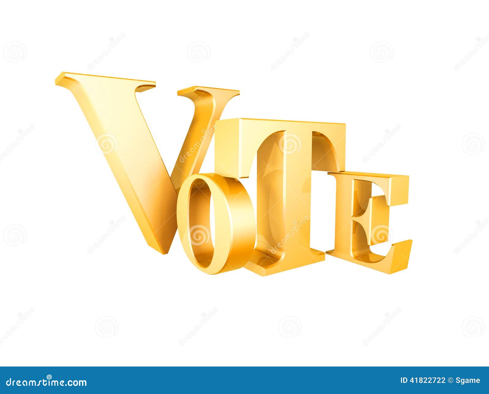 Symbole d'or de vote illustration stock. Illustration du vote - 41822722