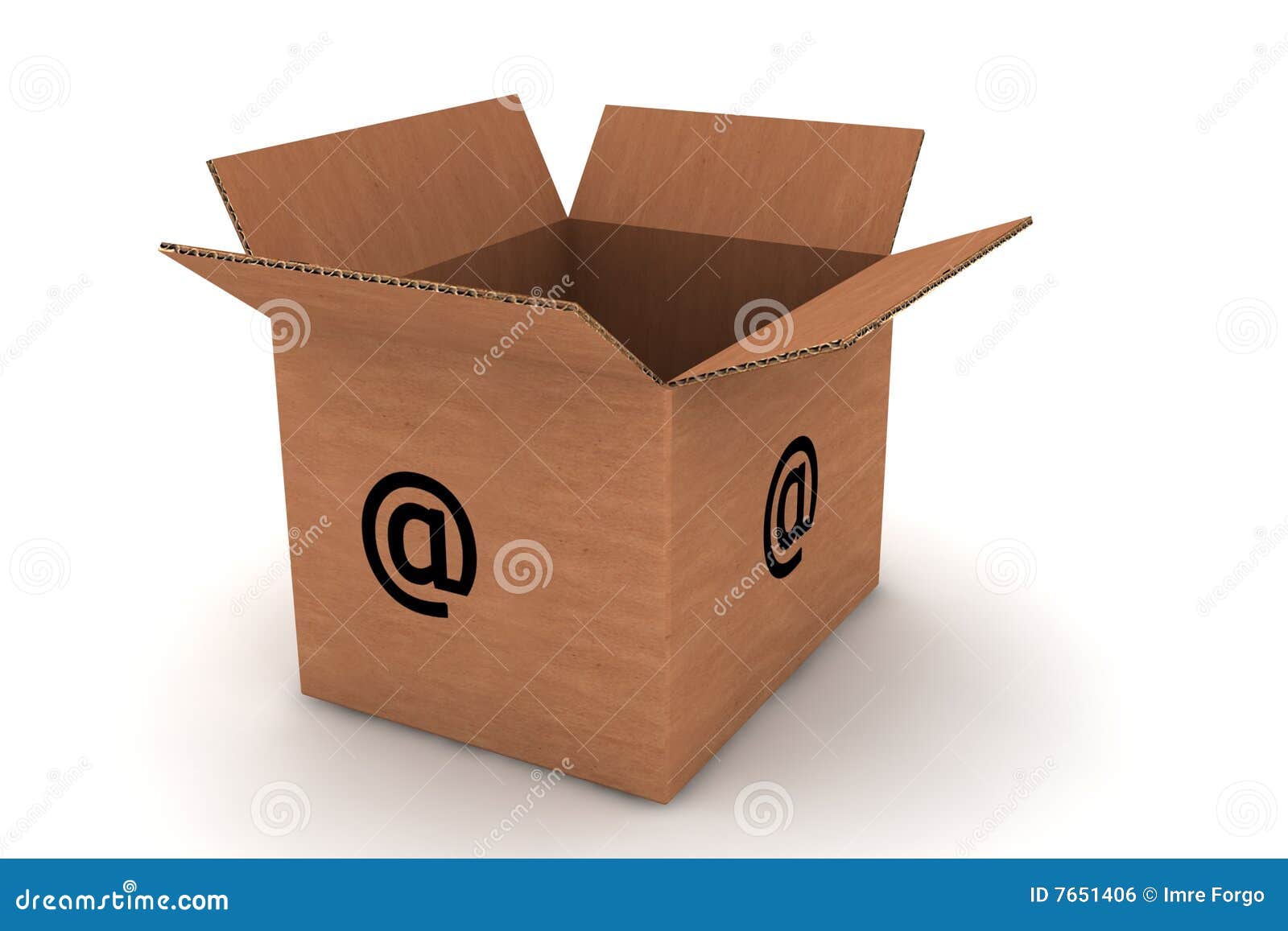 Symbole d'email de carton illustration stock. Illustration du ...