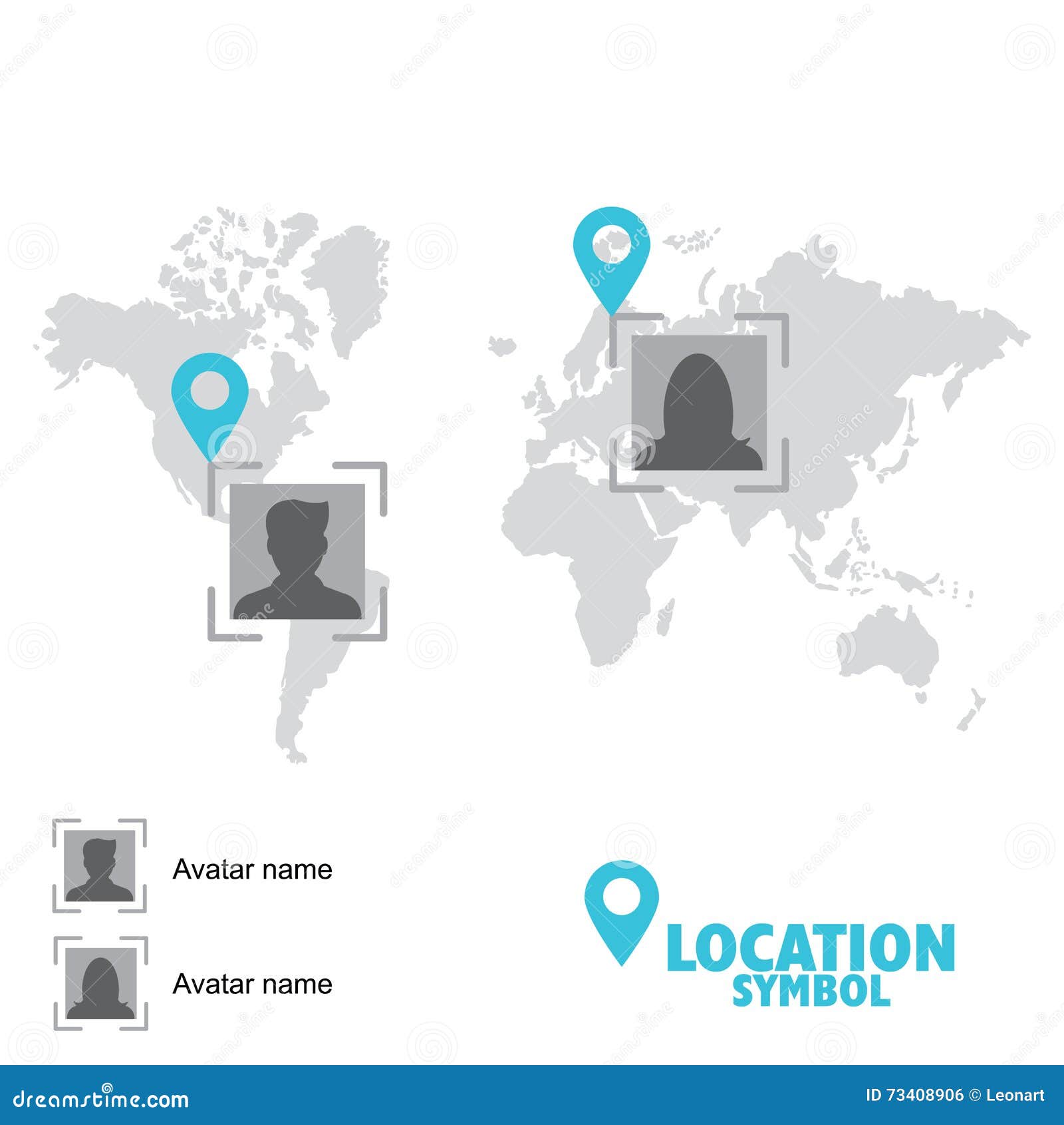 Symbole D'emplacement Indicateur De Carte Illustration Stock ...