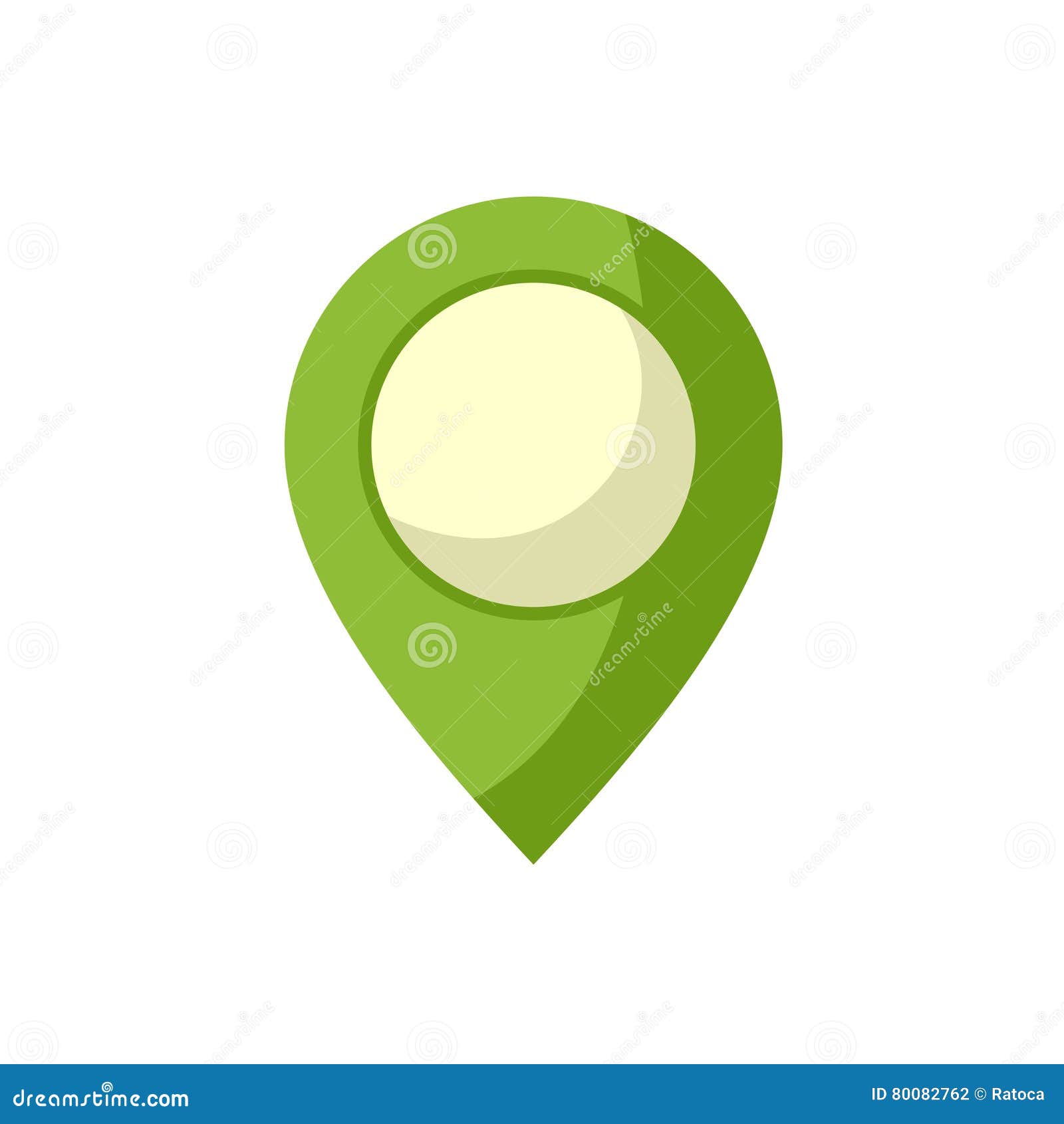 Symbole d'emplacement vert illustration de vecteur. Illustration du ...