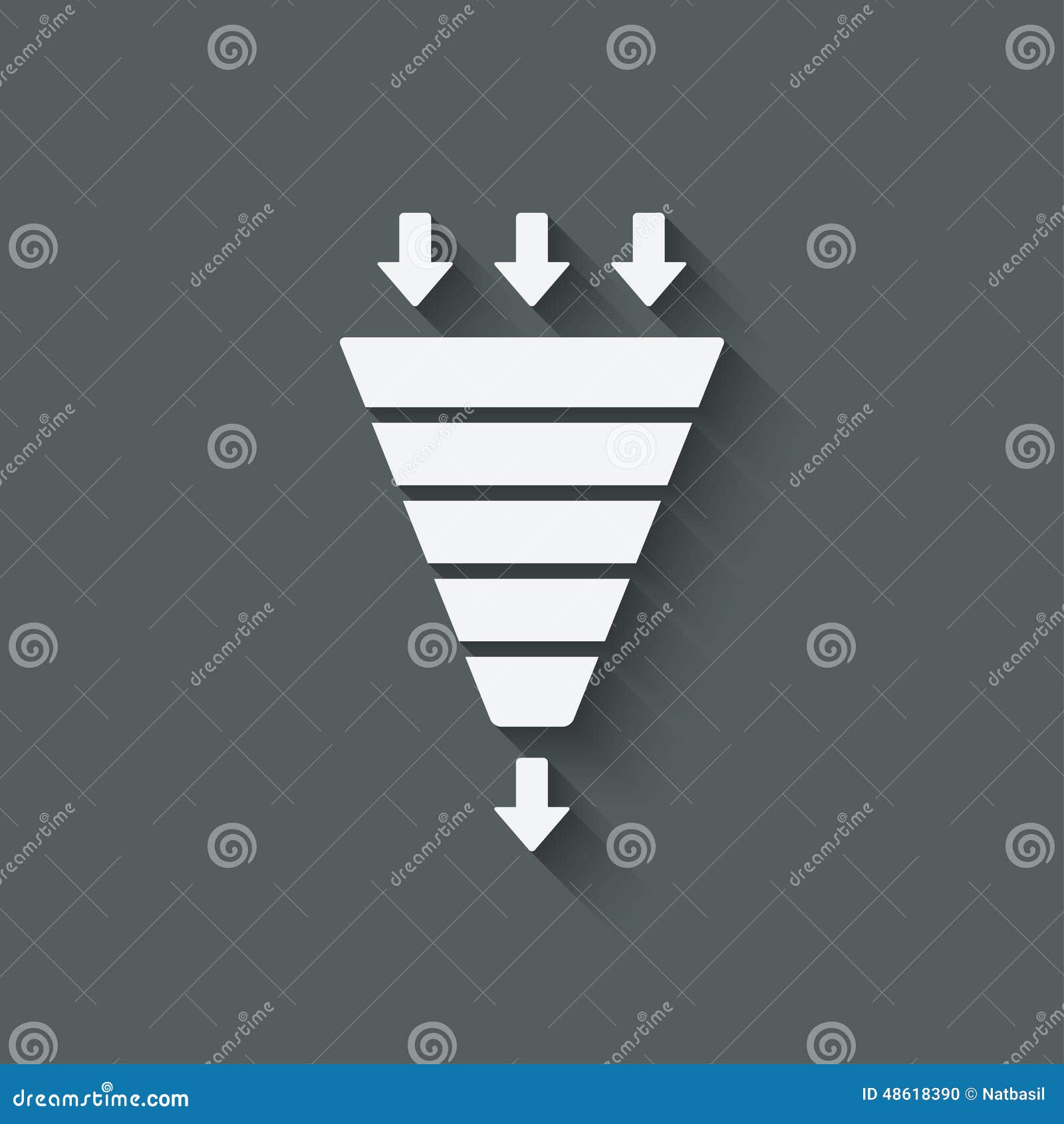 Symbole D'entonnoir De Vente Illustration de Vecteur - Illustration du ...