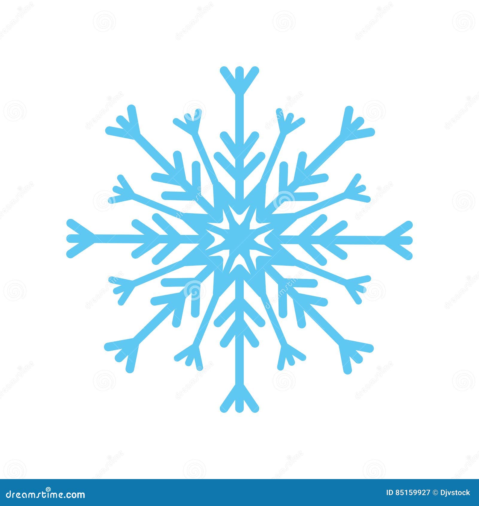 Symbole D'hiver De Flocon De Neige Illustration Stock - Illustration du ...