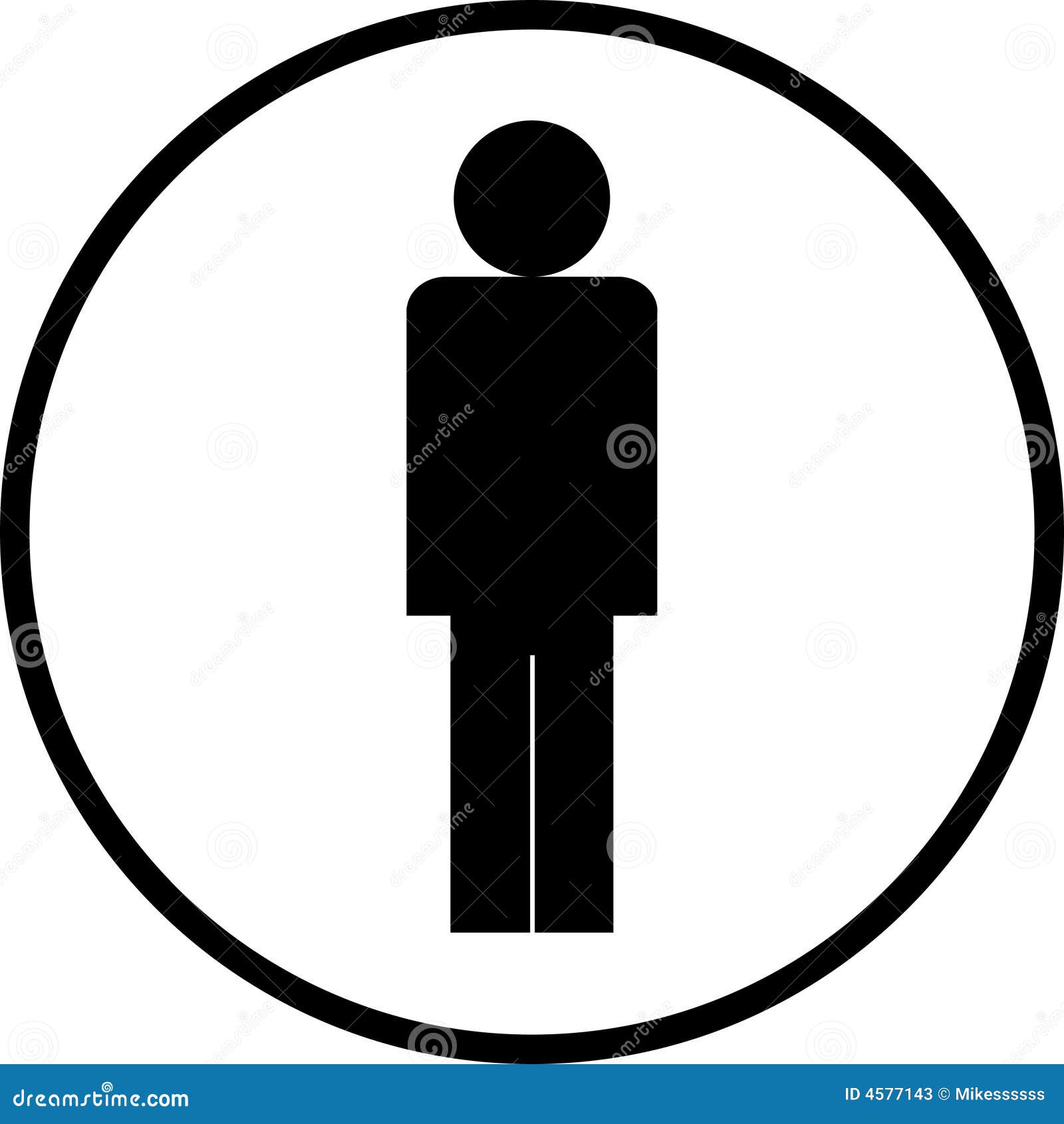Symbole d'homme illustration de vecteur. Illustration du vecteur - 4577143