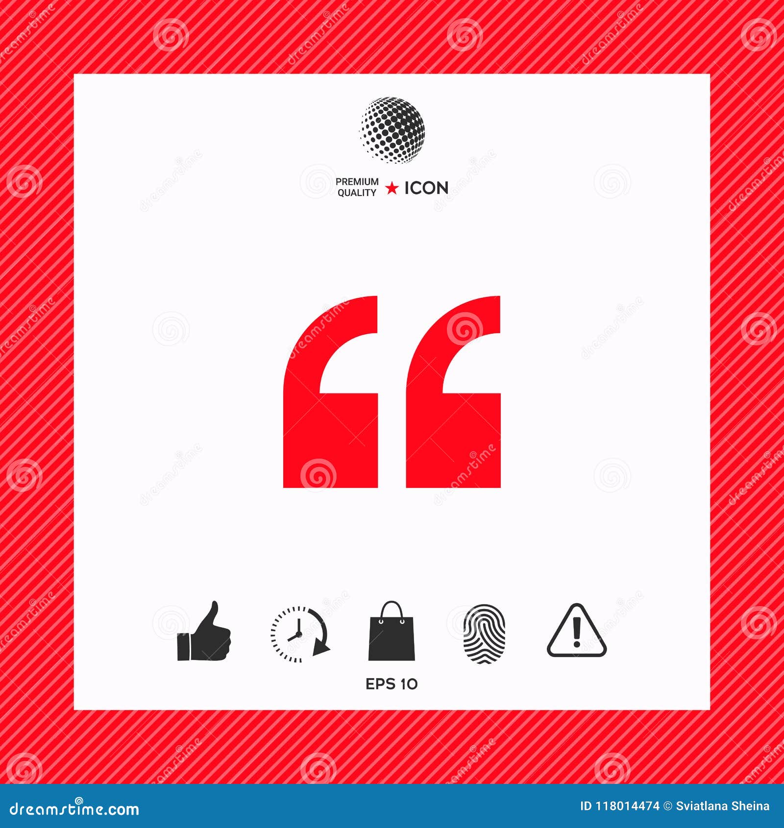 Symbole D'icône De Citation Illustration de Vecteur - Illustration du ...