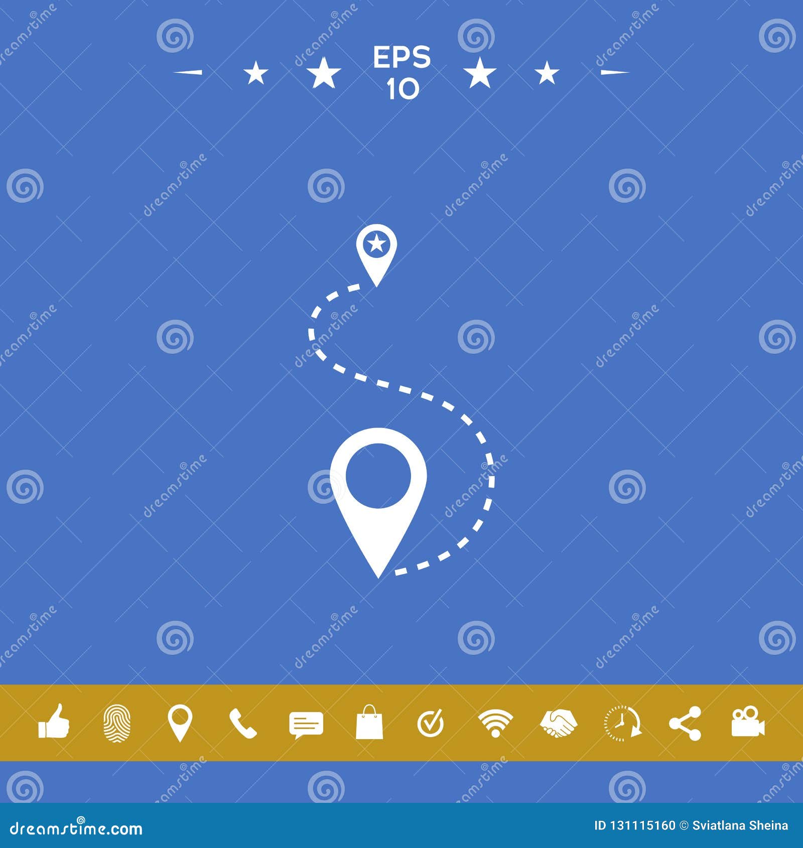 Symbole D'icône D'emplacement Illustration de Vecteur - Illustration du ...
