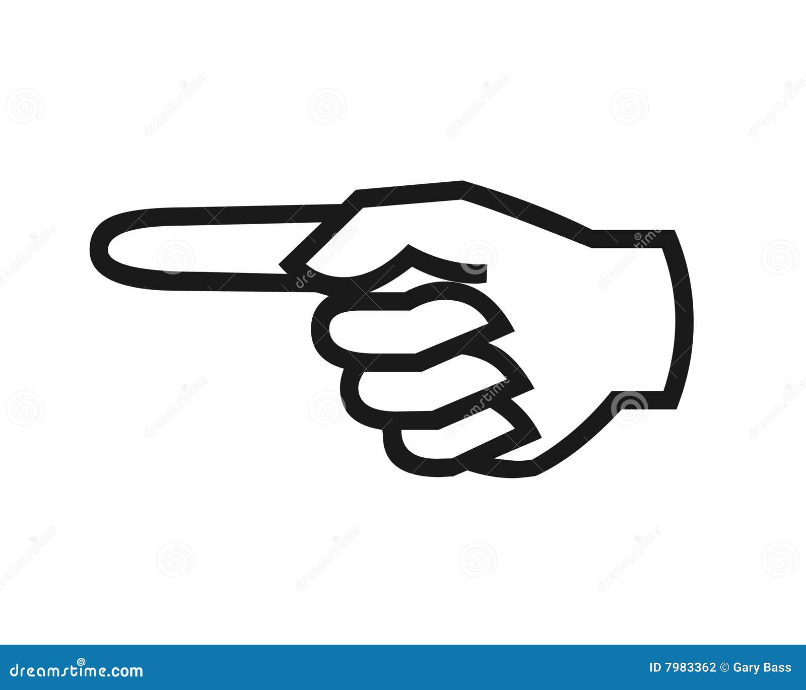 Symbole D'indication Par Les Doigts Illustration Stock - Illustration ...