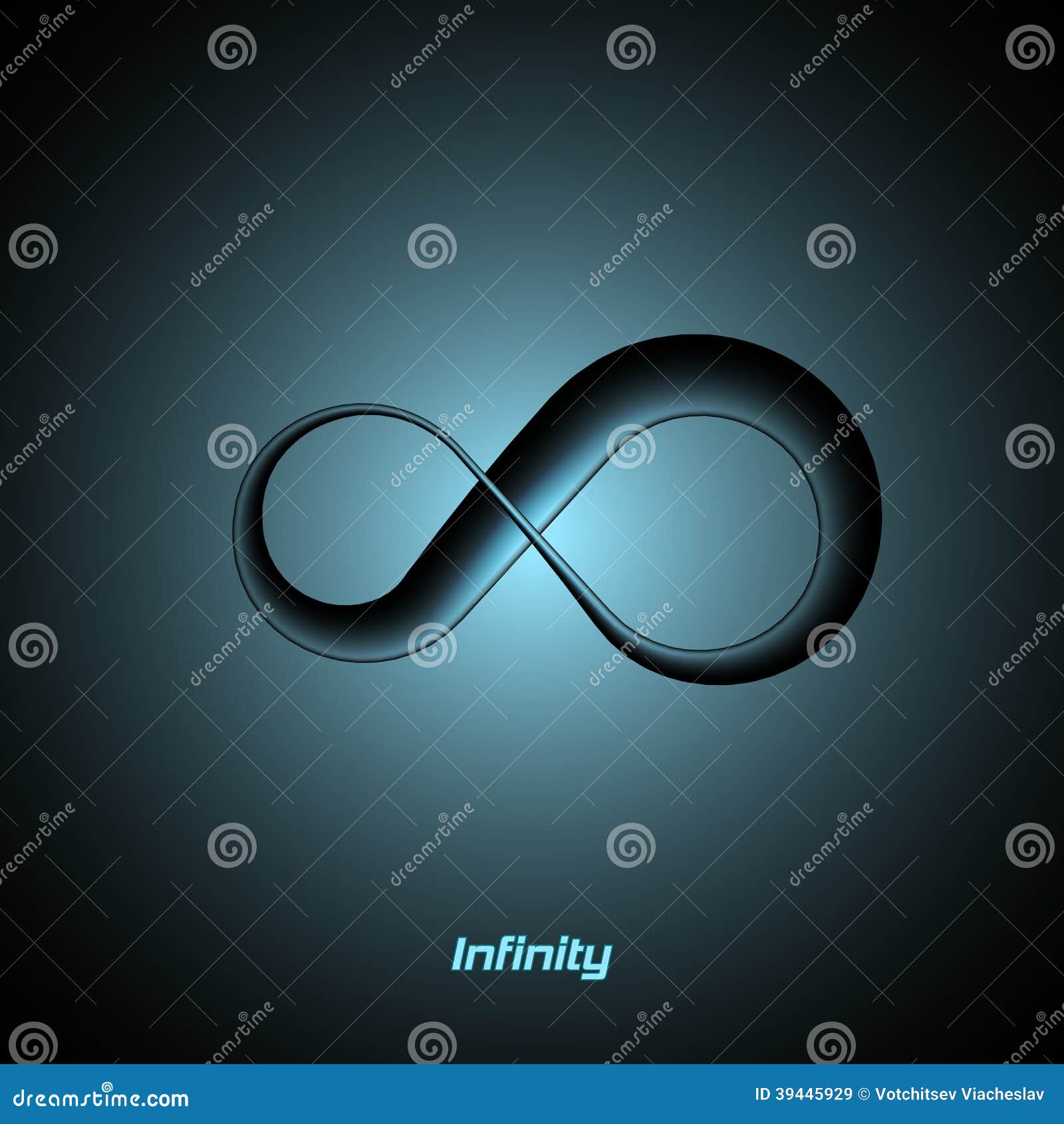 Symbole d'infini illustration de vecteur. Illustration du futuriste - 39445929