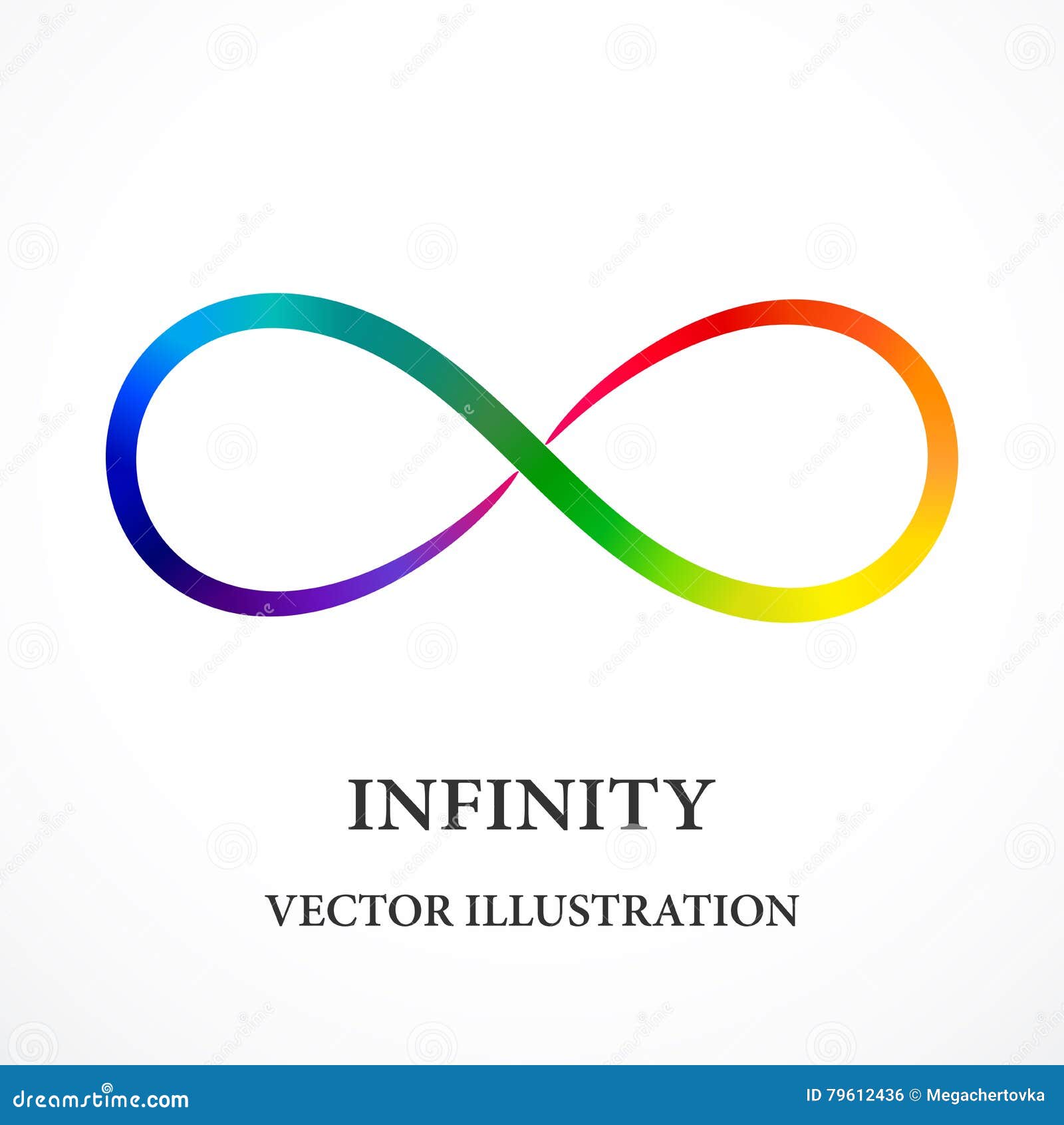 Symbole D'infini D'arc-en-ciel De Découpe Illustration de Vecteur - Illustration du toujours ...