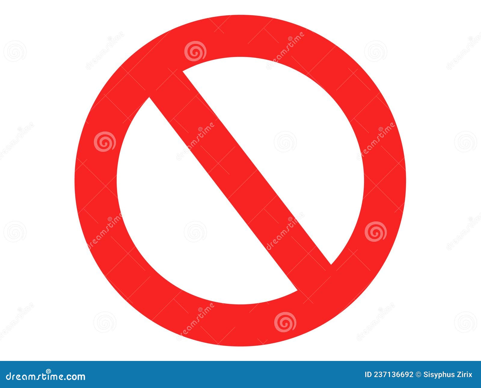 Symbole D'interdiction Cercle Rouge Image Illustration Stock ...