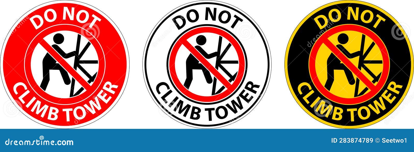 Symbole D'interdiction Ne Pas Monter Illustration de Vecteur ...