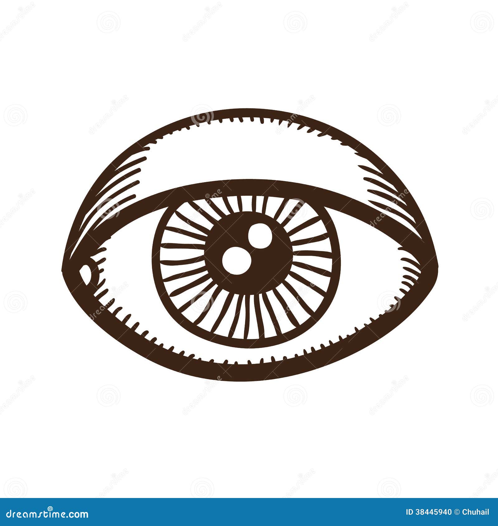 Symbole d'oeil. illustration de vecteur. Illustration of optique - 38445940