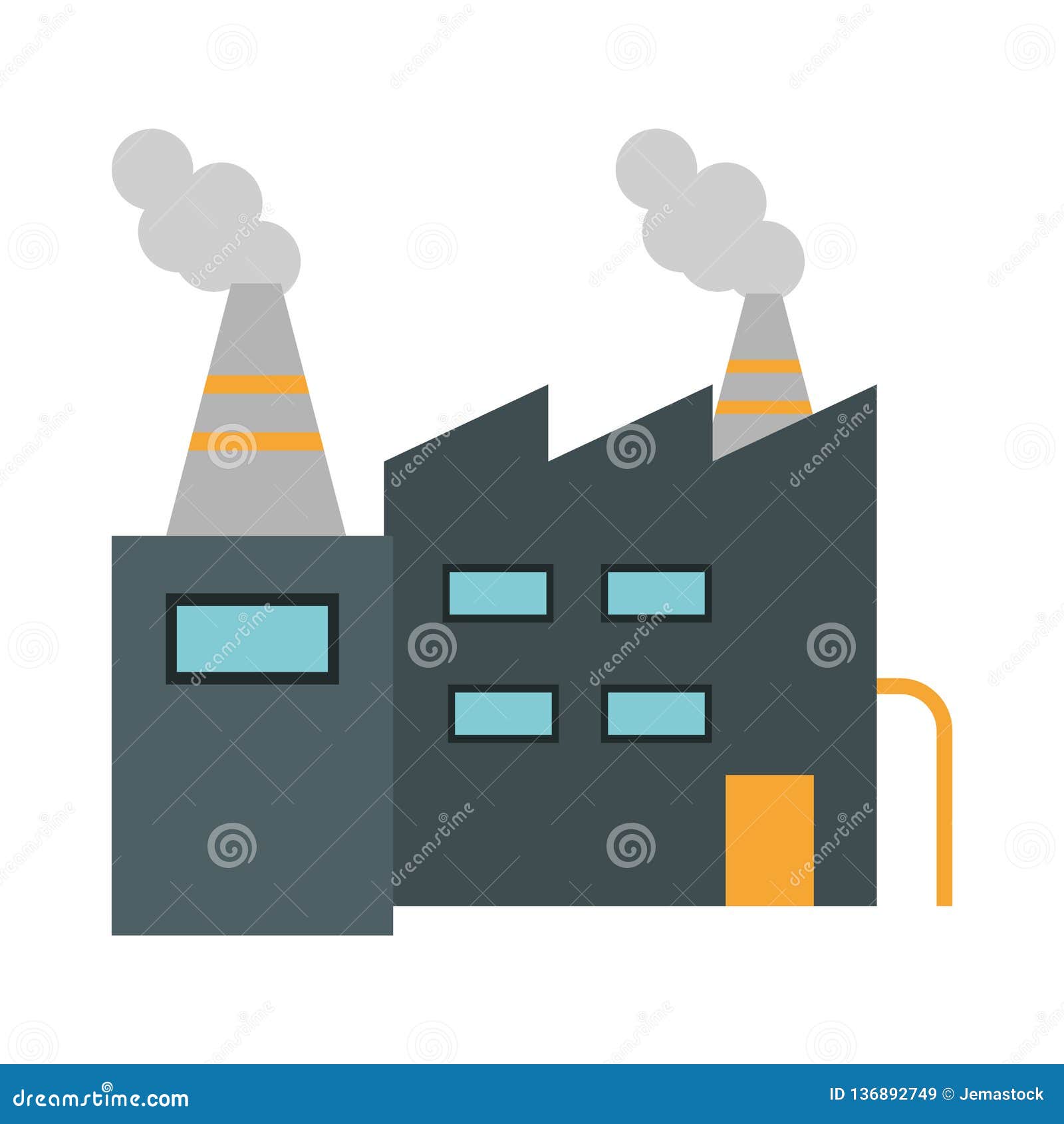 Symbole De Bâtiment D'usine Illustration de Vecteur - Illustration du ...